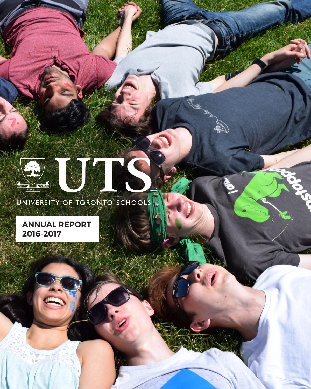 2016-2017 UTS Annual Report by University of Toronto Schools - Issuu
