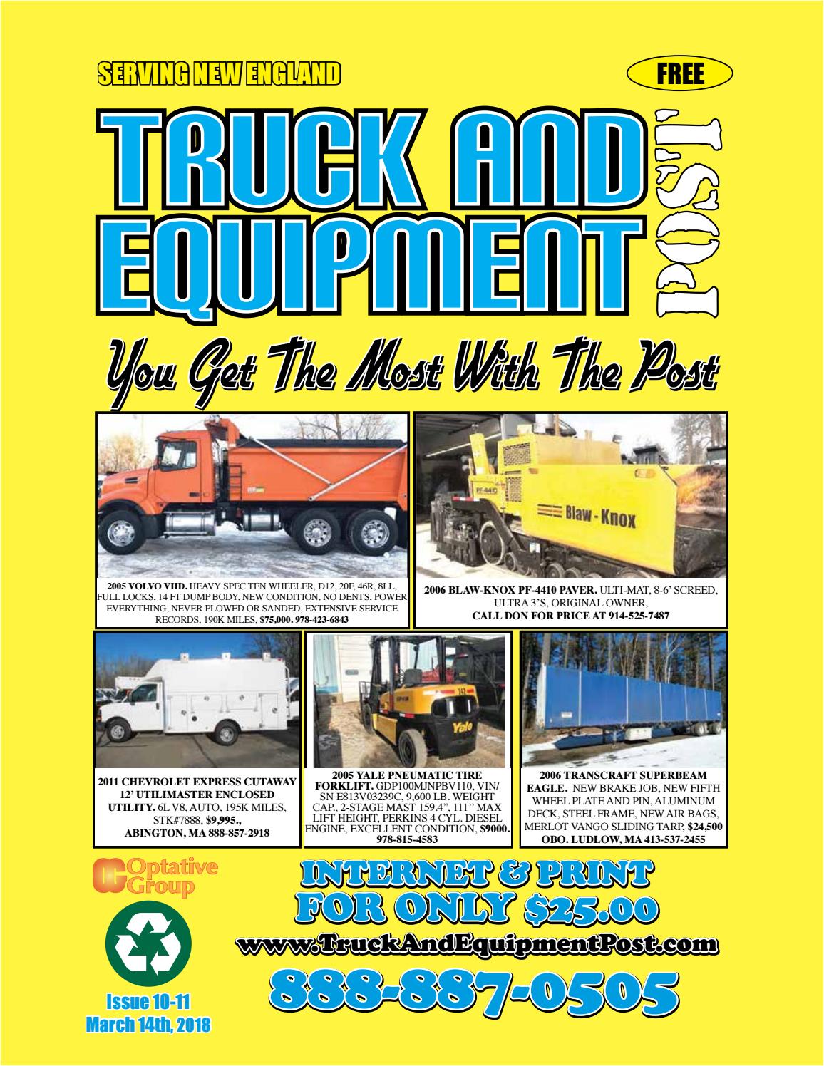 Truck equipment post 10 11 2018 by 1ClickAway - Issuu