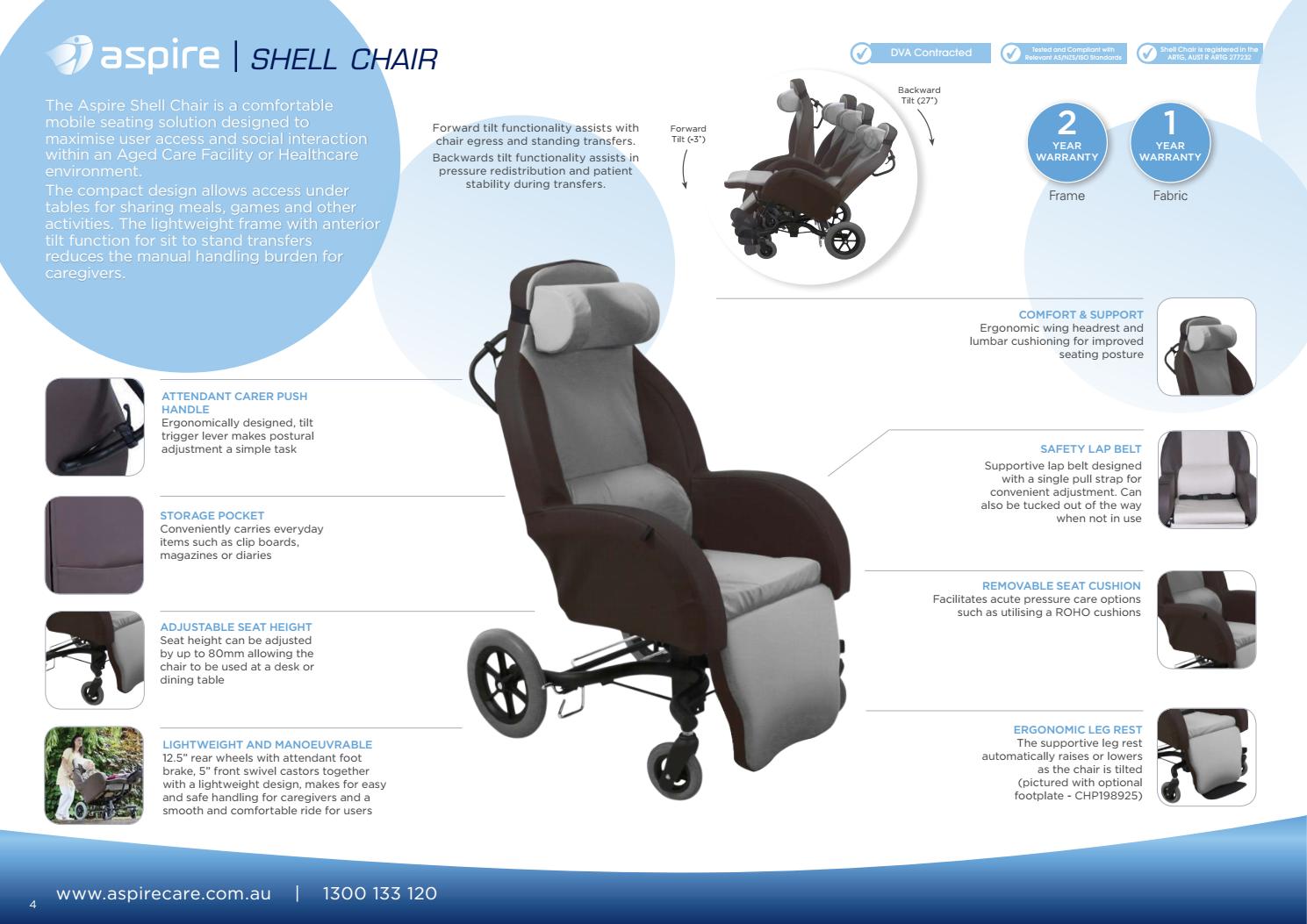 Aspire Shell Chair by Aidacare - Issuu