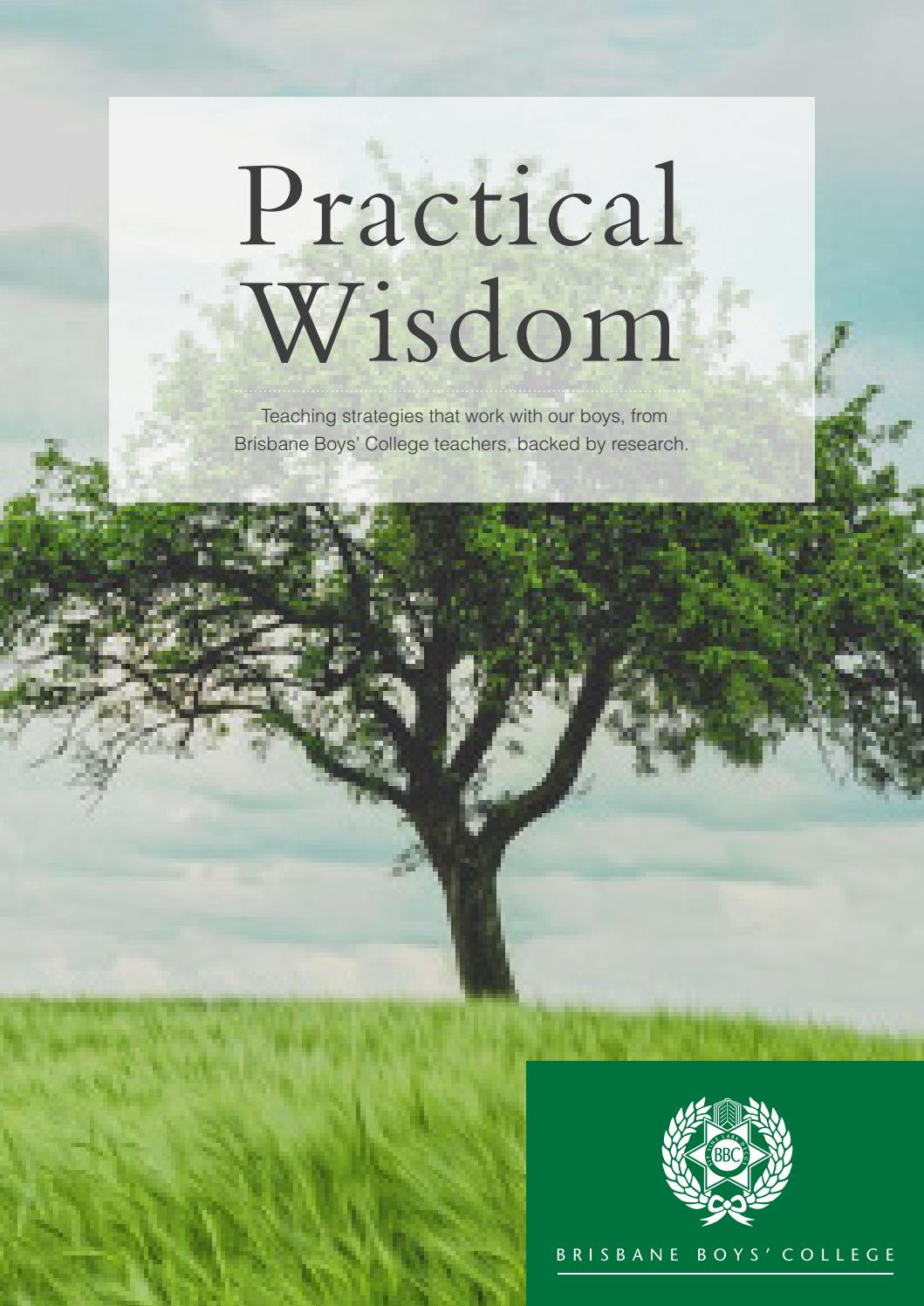 Practical Wisdom - Teaching strategies that work with our boys. Created ...