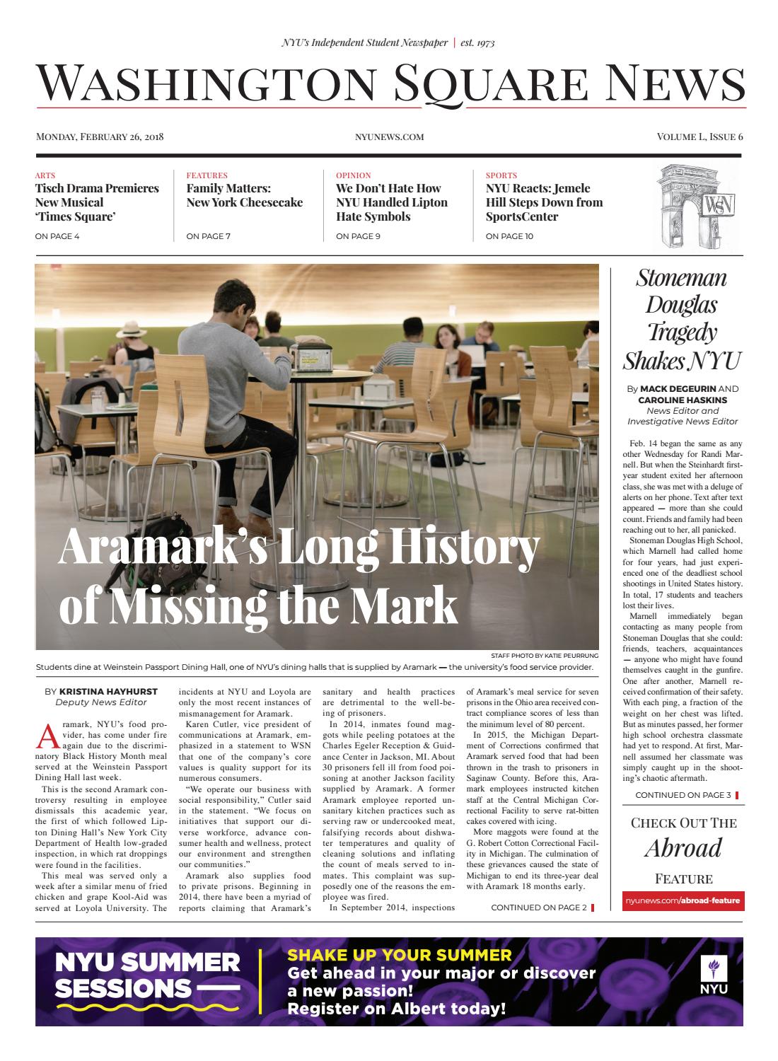 Washington Square News February 26, 2018 by Washington Square News - Issuu