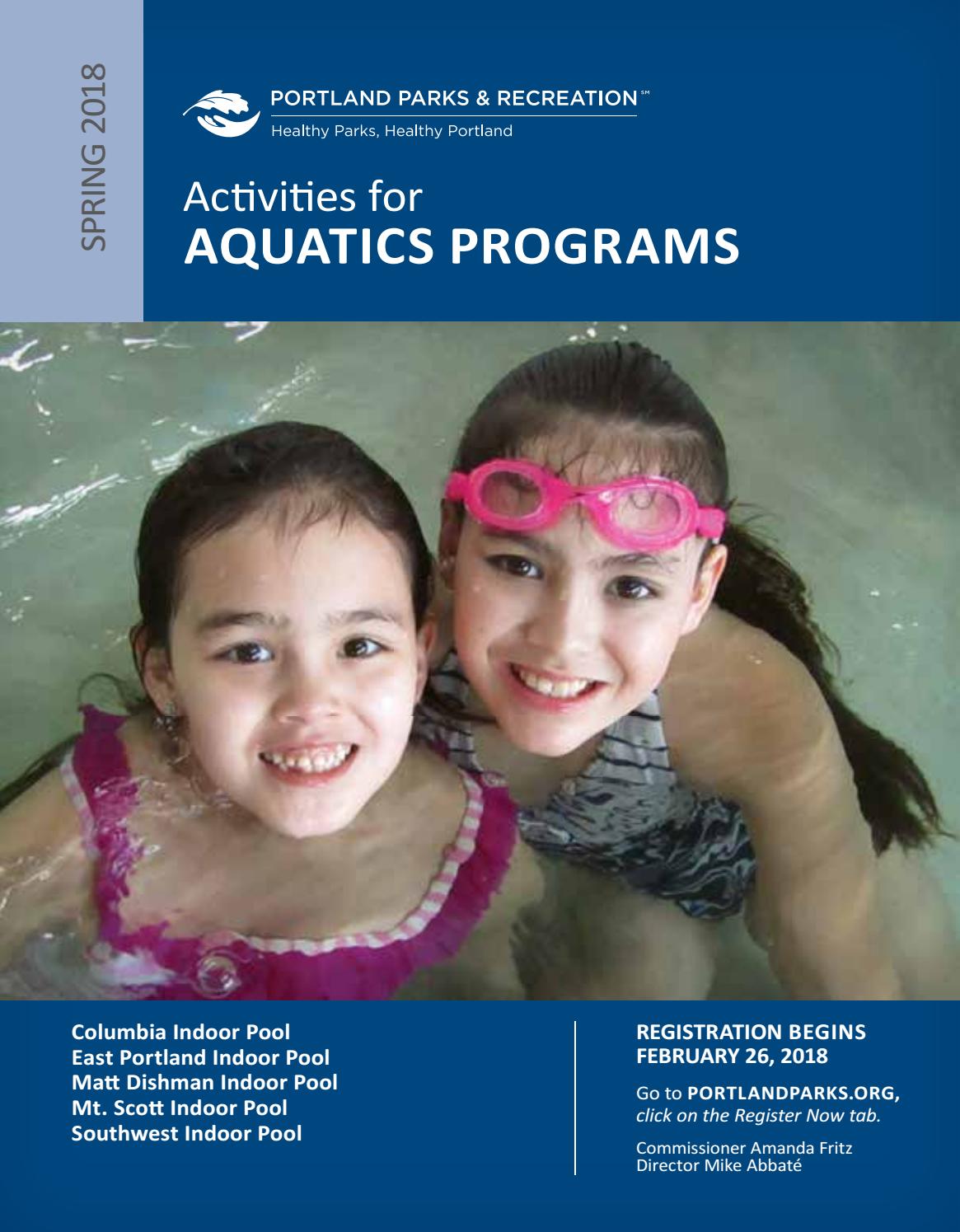 Aquatics Program - Spring Activities 2018 by Portland Parks ...