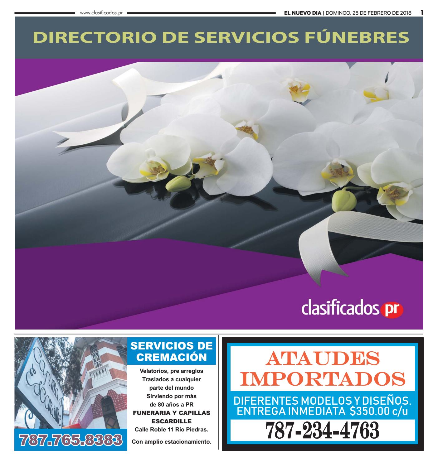 Directorio de Servicios Fúnebres 02 25 18 by ClasificadosPR.com - Issuu