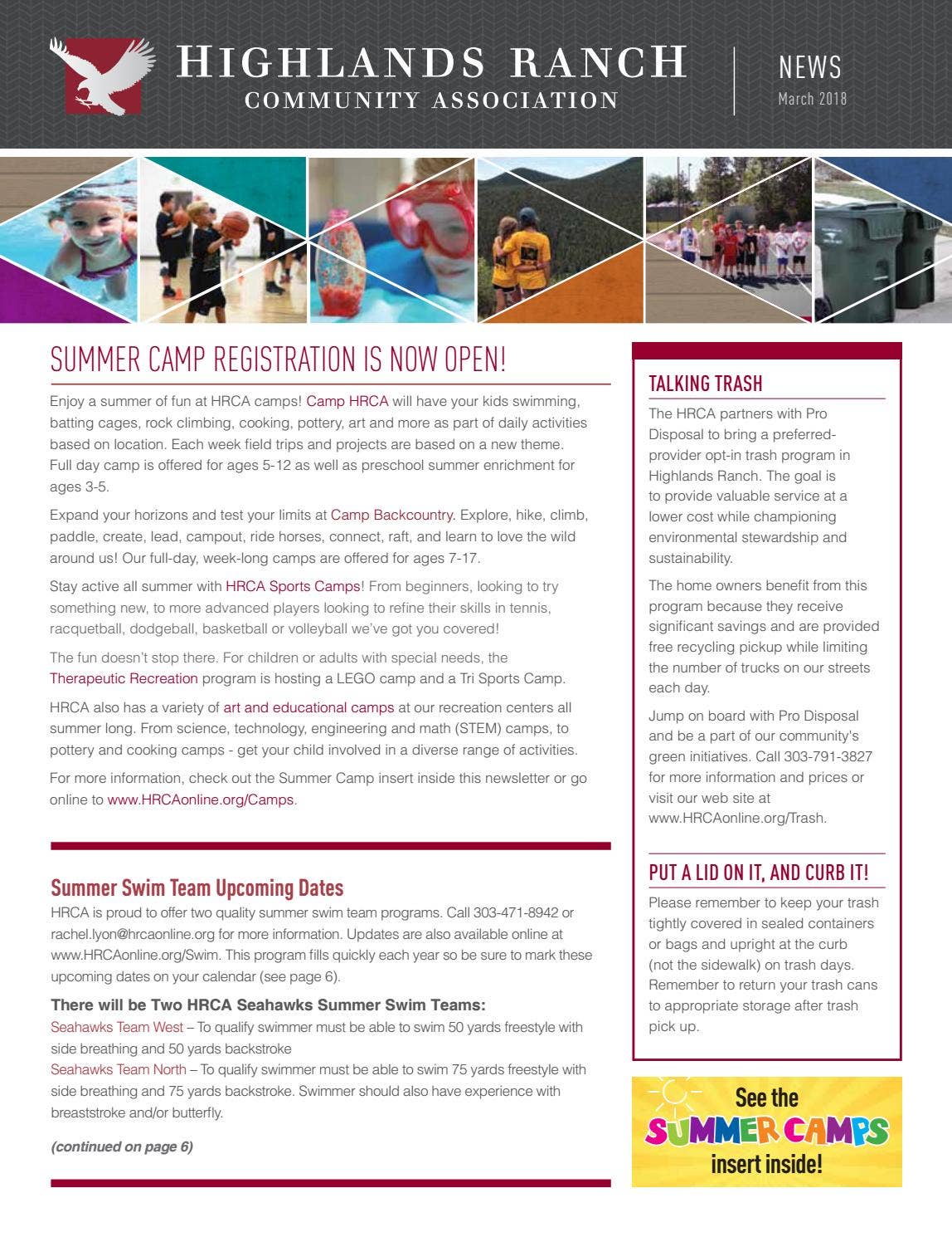 HRCA March 2017 Newsletter by Highlands Ranch Community Association ...