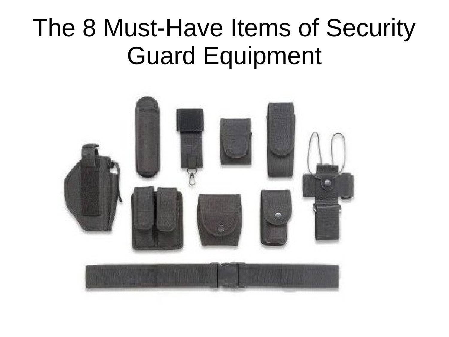 Items of security guard equipment by Guard Patrol Products - Issuu