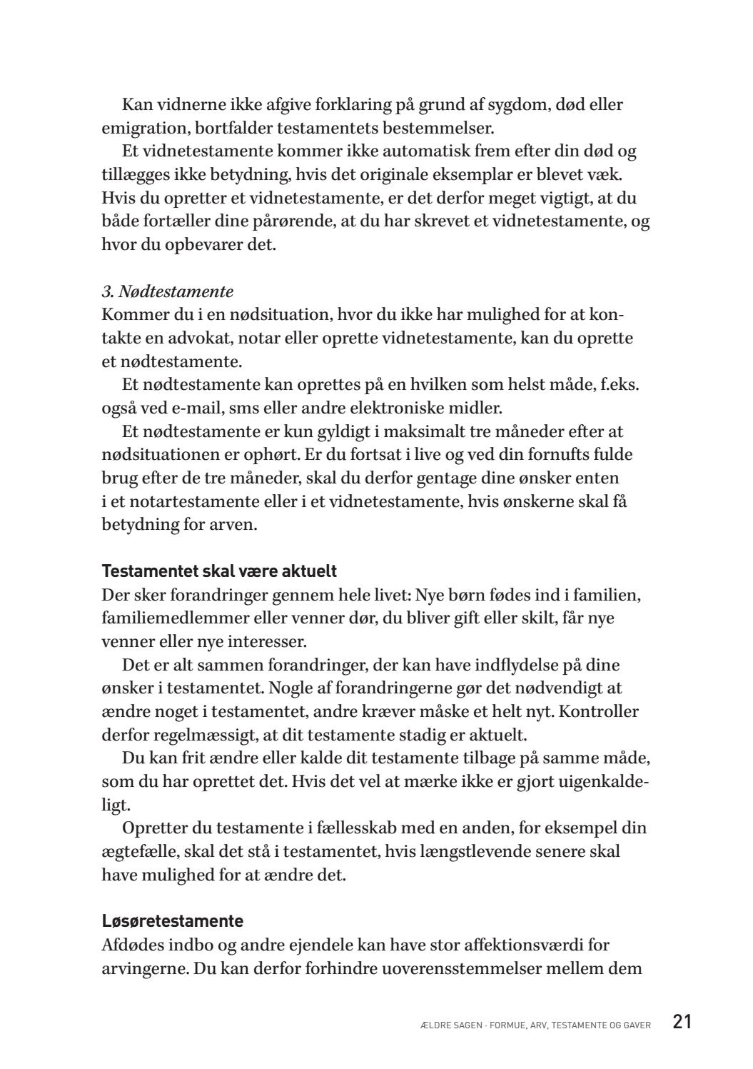 Formue, arv, testamente og gaver - Tag stilling i tide by Ældre Sagen ...