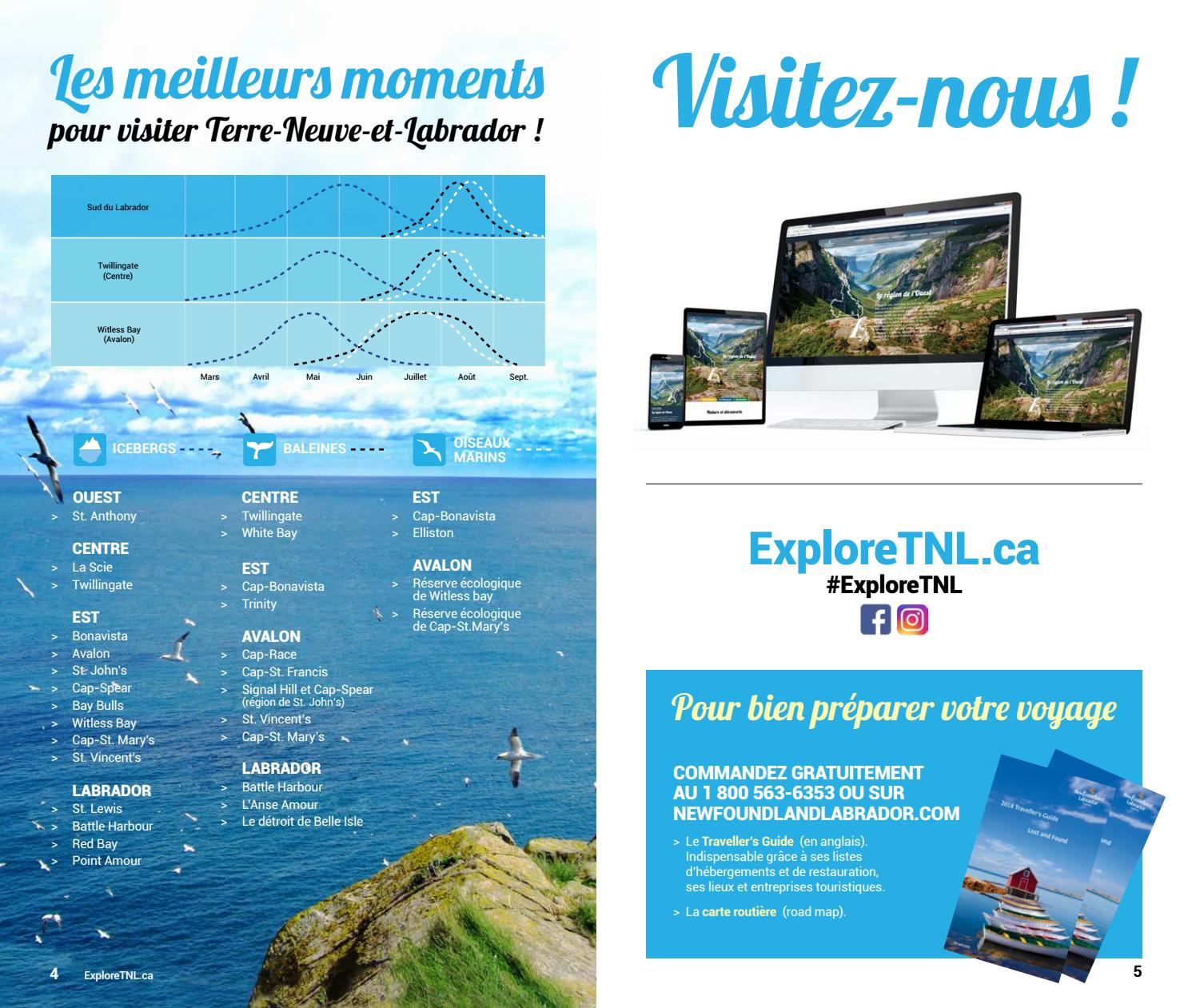 Terre-Neuve-et-Labrador Guide Touristique by Newfoundland and Labrador ...