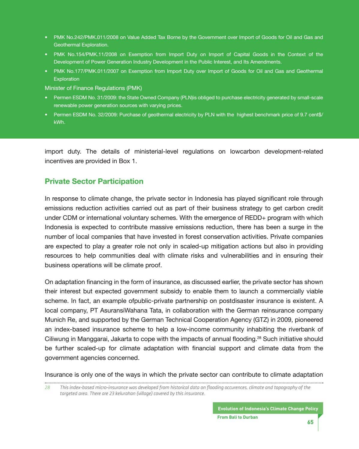 Evolution of indonesias Climate Change Policy by Agung Phosil - Issuu