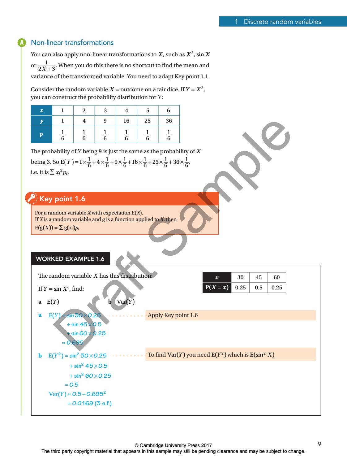 Preview A Level Further Mathematics for AQA Statistics Sample by ...