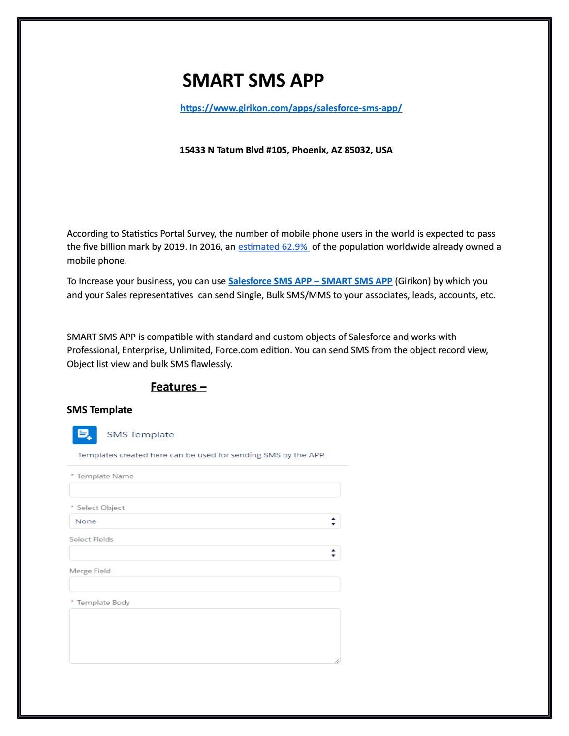 SMART SMS APP by Girikon by Emily Smith - Issuu