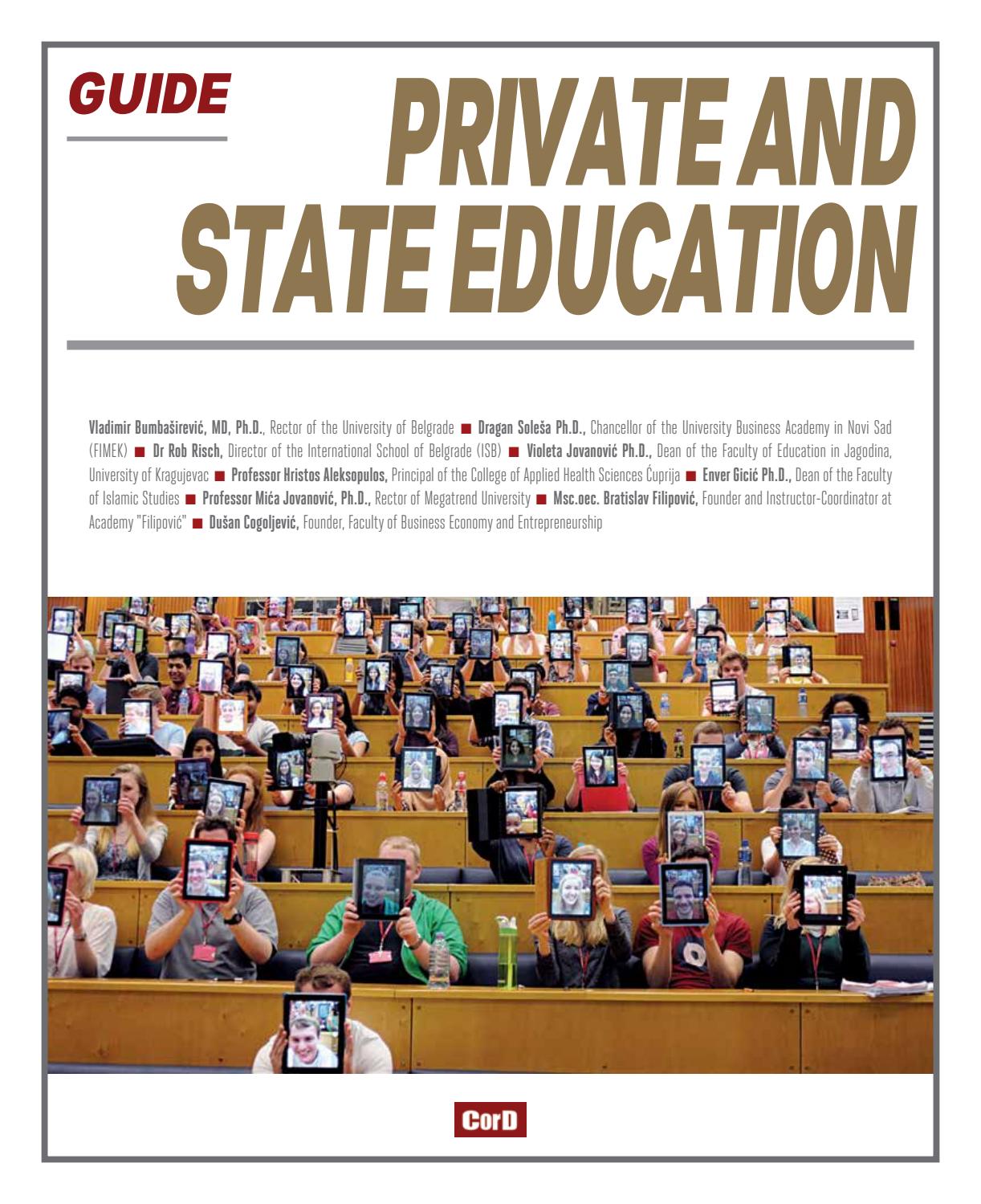 Private And State Education by CorD Magazine - Issuu