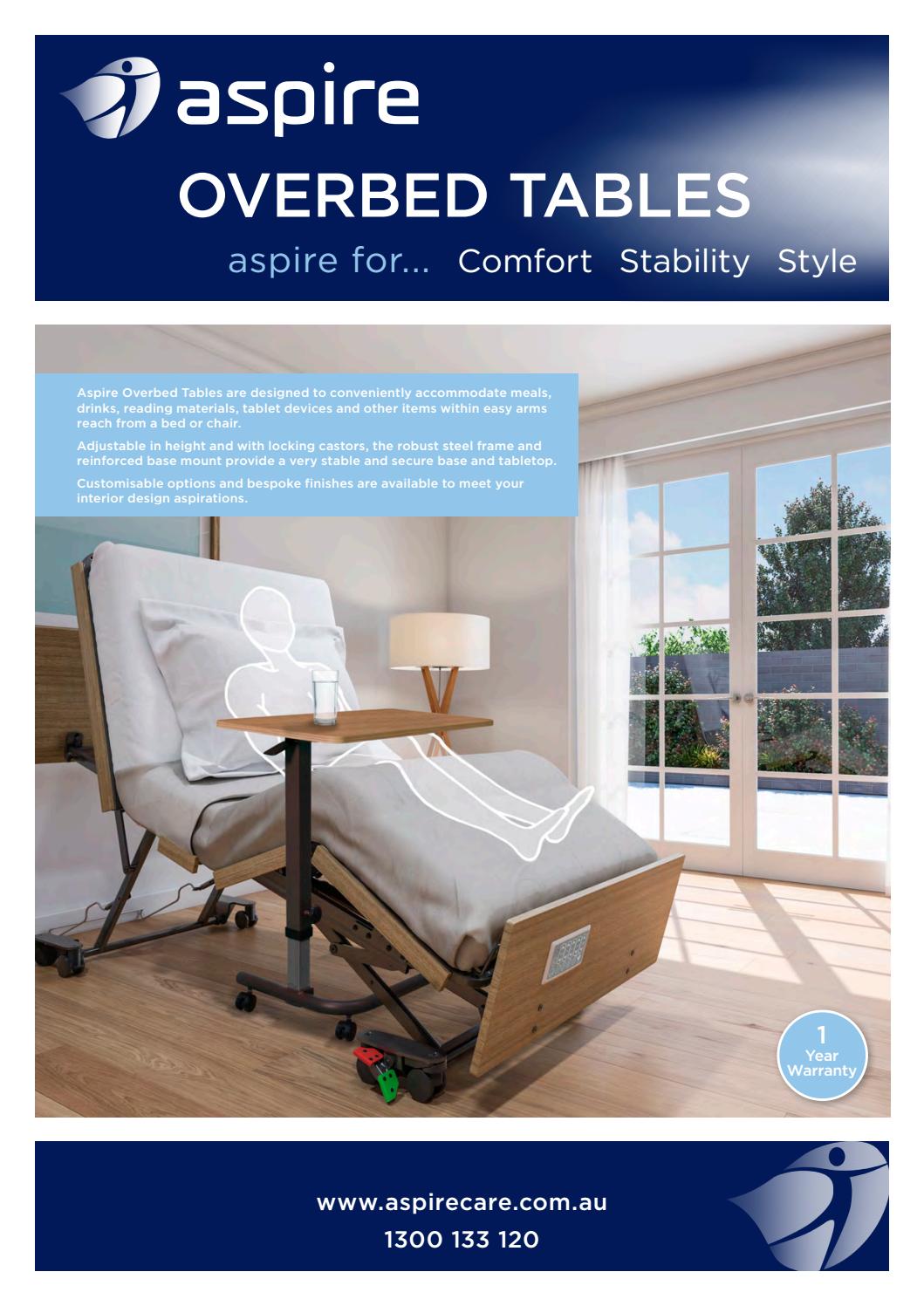 Aspire Overbed Table by Aidacare - Issuu