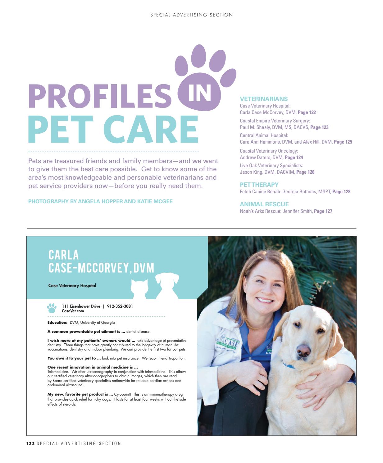 Pet Profiles 2017 by Savannah Magazine - Issuu