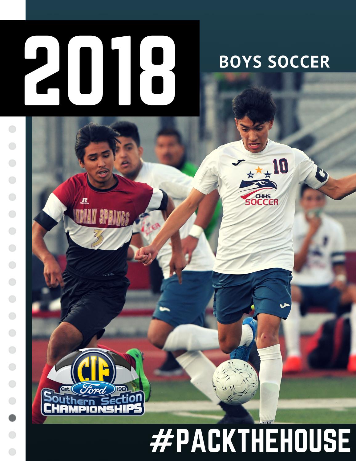 2018 Boys Soccer Program by CIF Southern Section - Issuu