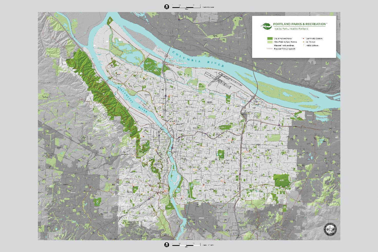 Portland Parks & Recreation - Map of the City of Portland by Portland ...