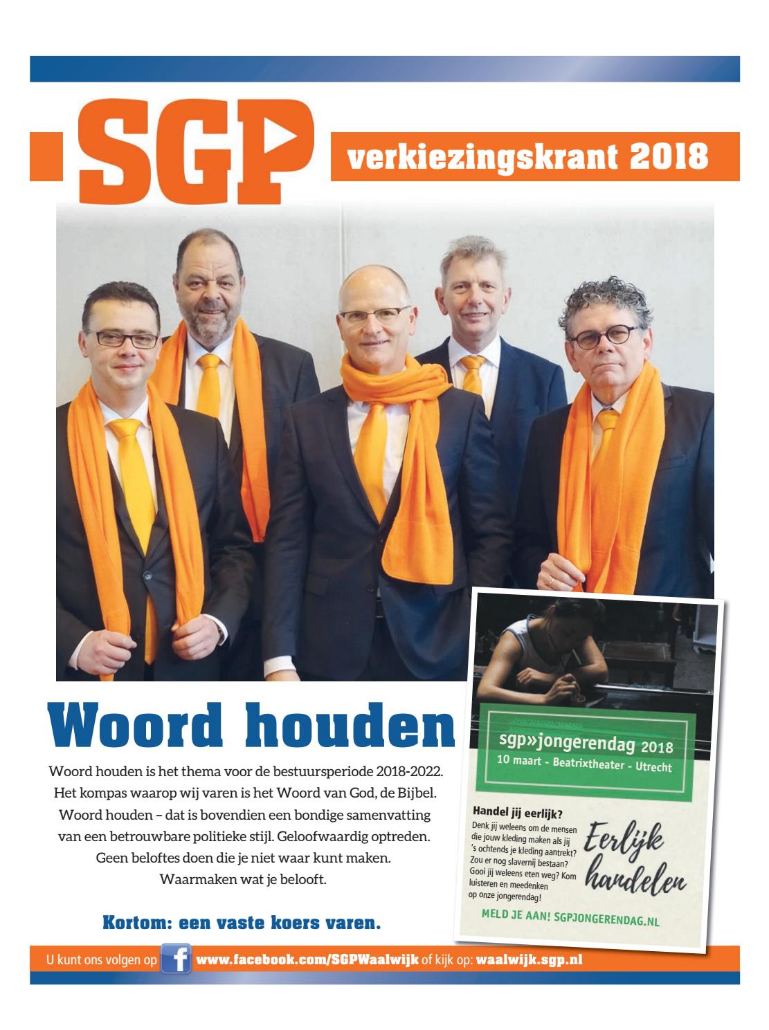 SGP campagnekrant 2018 by Uitgeverij Em de Jong - Issuu
