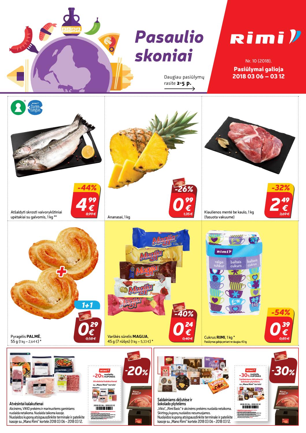 „Rimi“ savaitinis leidinys Nr. 10-2018 Kai kurių pasiūlymų galite ...