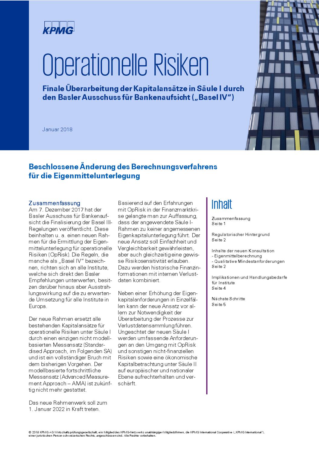 KPMG Newsletter fundamental review of the trading book by KPMG AG ...