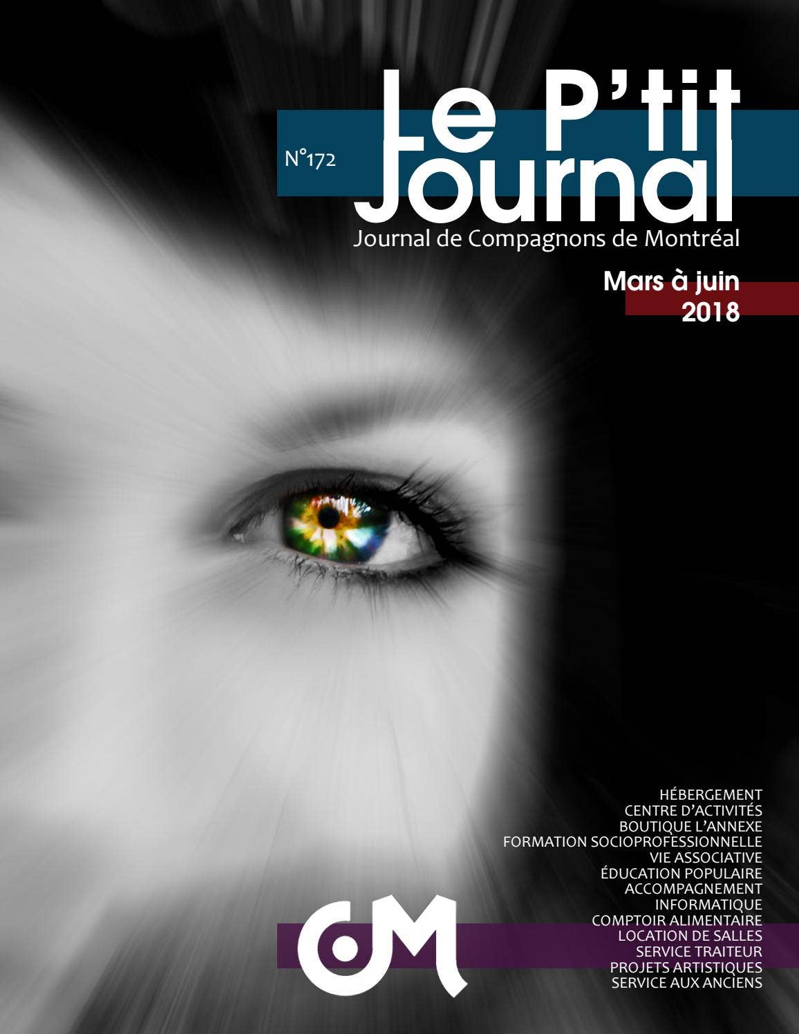 Le P'tit Journal - Compagnons de montréal journal mars à juin 2018 by ...