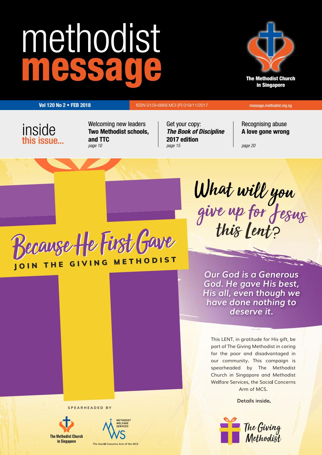 Methodist Message: February 2018 by Methodist Message - Issuu