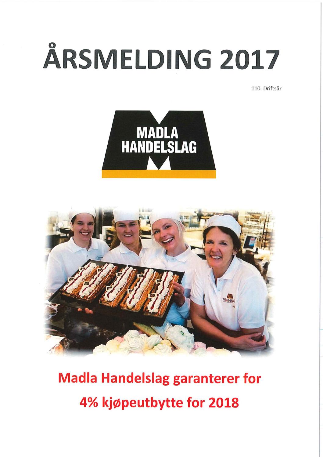 Årsmelding 2017 by Madla Handelslag SA - Issuu