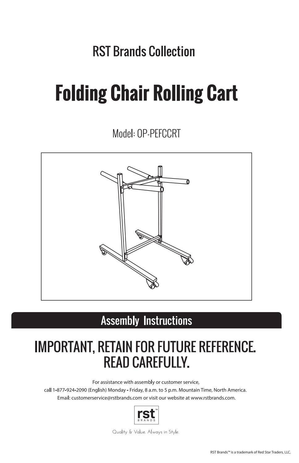 Folding cart storage instructions (op pefccrt) final by RST Brands - Issuu