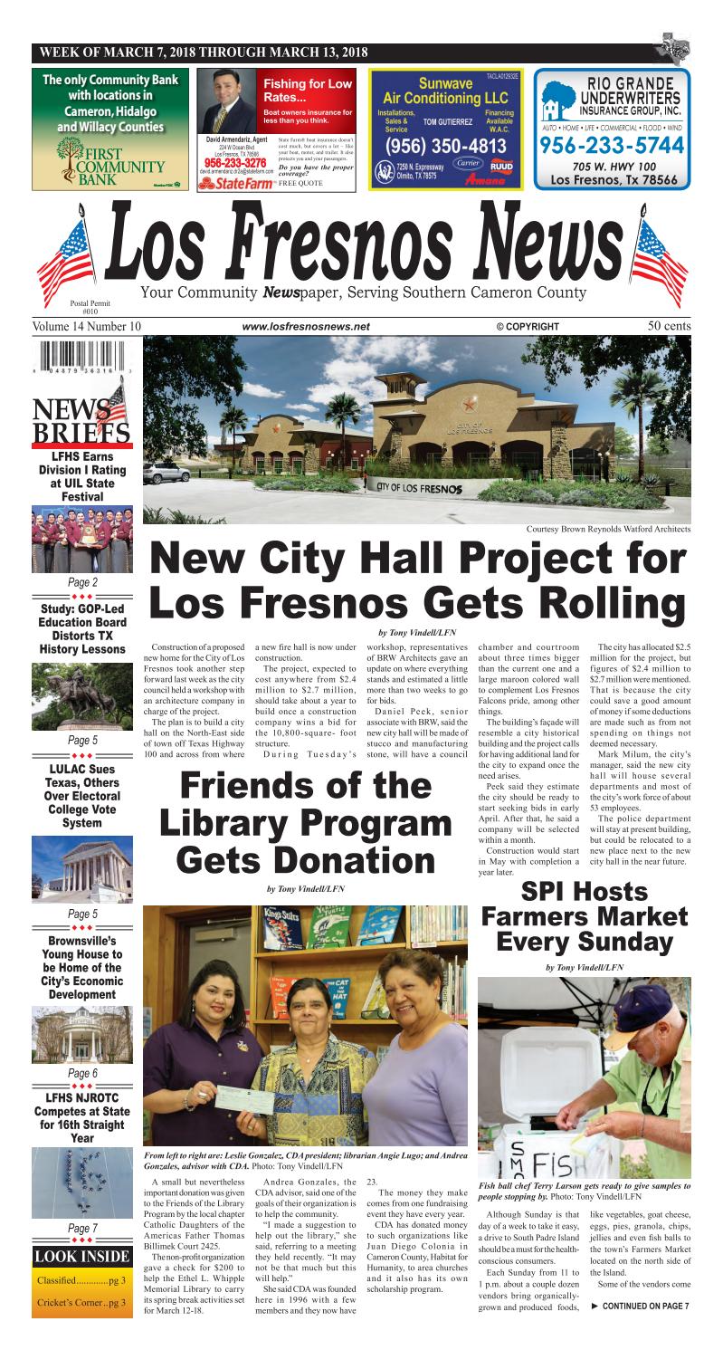 Los Fresnos News | March 7, 2018 by La Feria News - Issuu