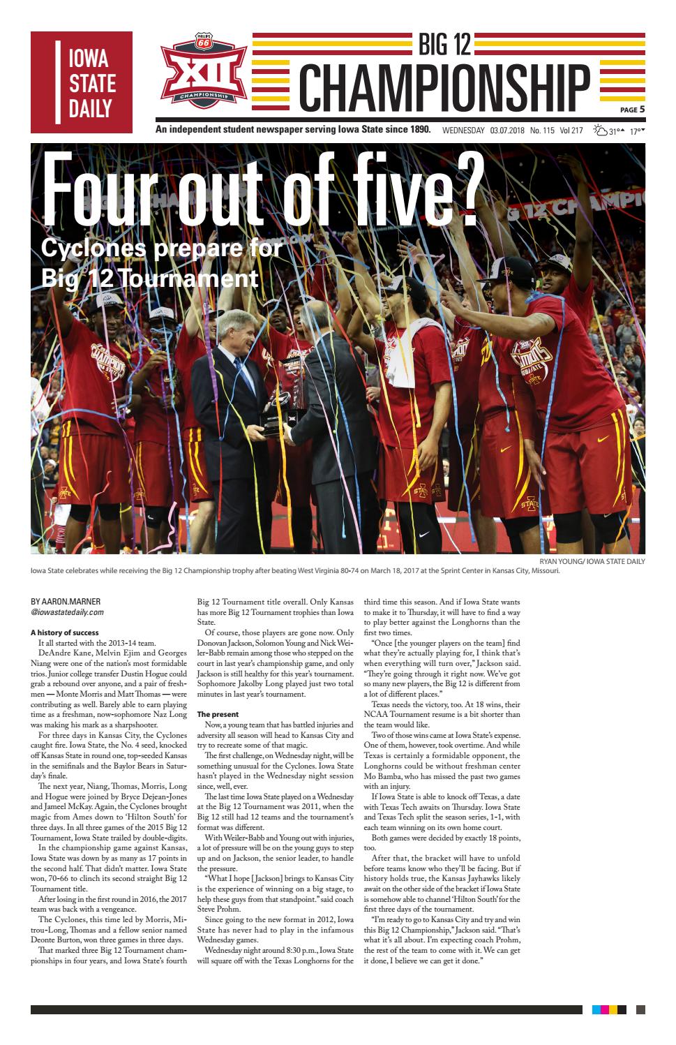 3.7.18 by Iowa State Daily - Issuu