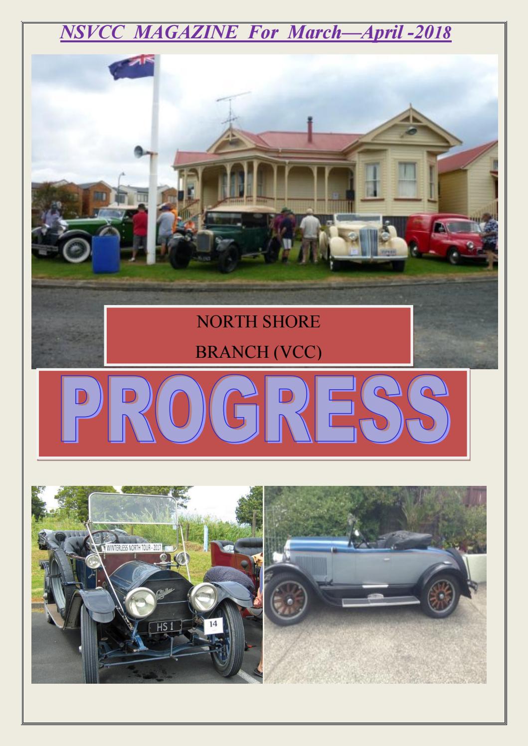 North Shore VCC March 2018 by Vintage Car Club of New Zealand - Issuu
