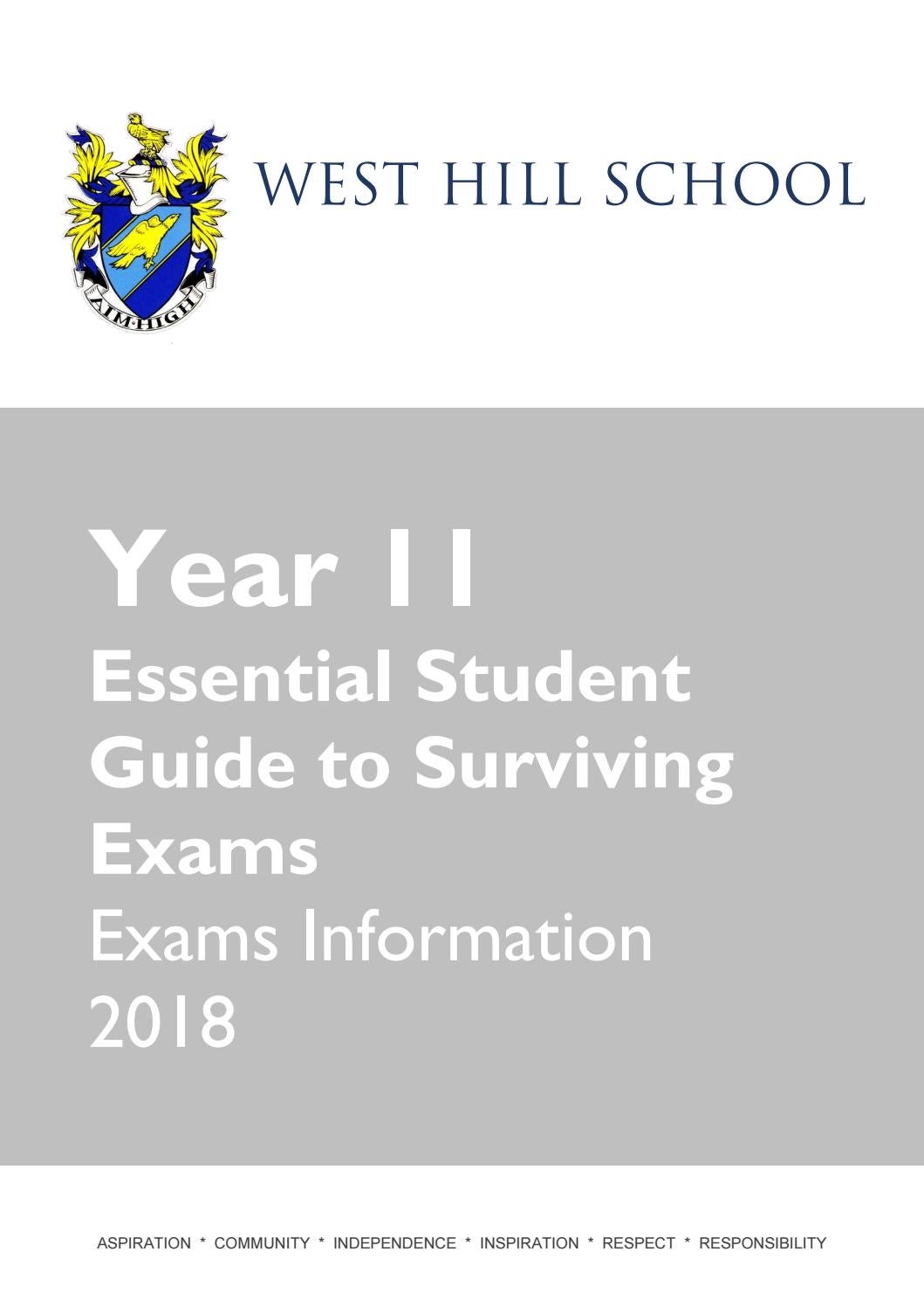 Essential Student Guide to Surviving Exams 2018 by Schudio - Issuu
