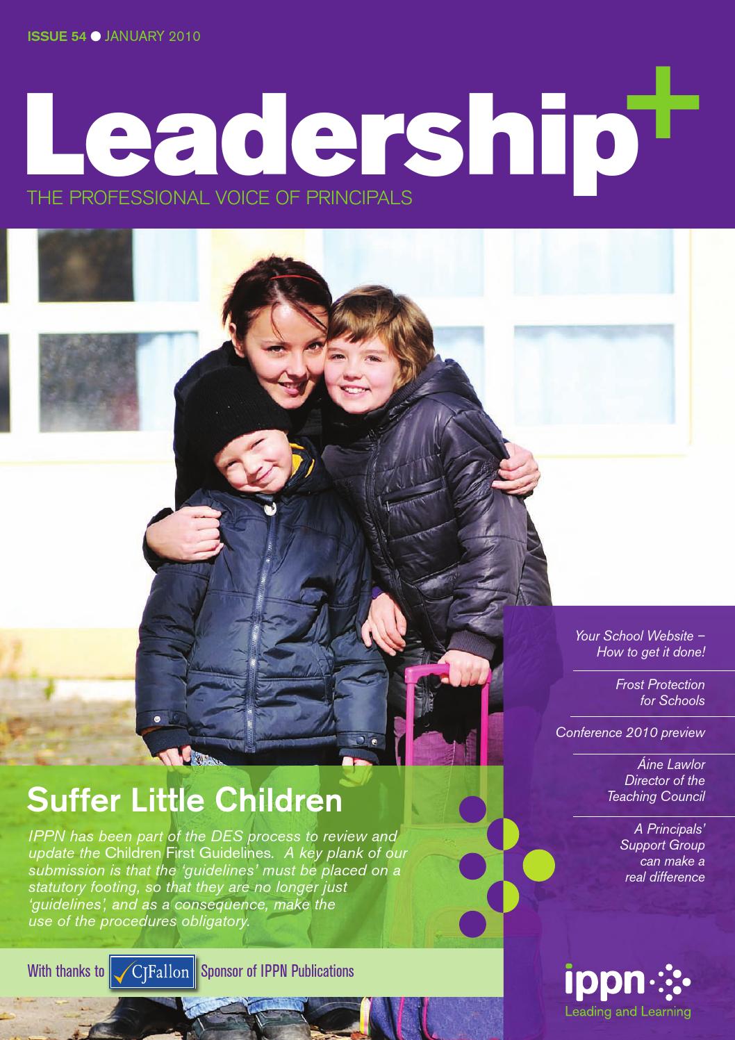 Leadership+ Issue 54 January 2010 by Irish Primary Principals’ Network ...