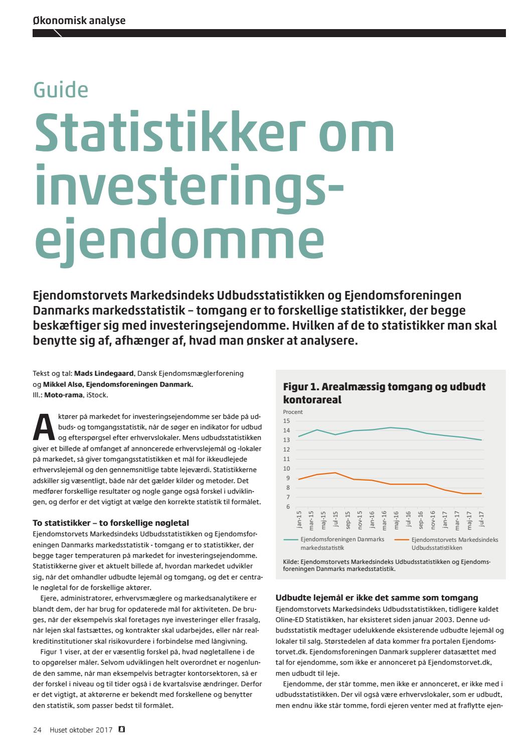"Statistikker om investeringsejendomme". Fra Huset 7 2017 by ...