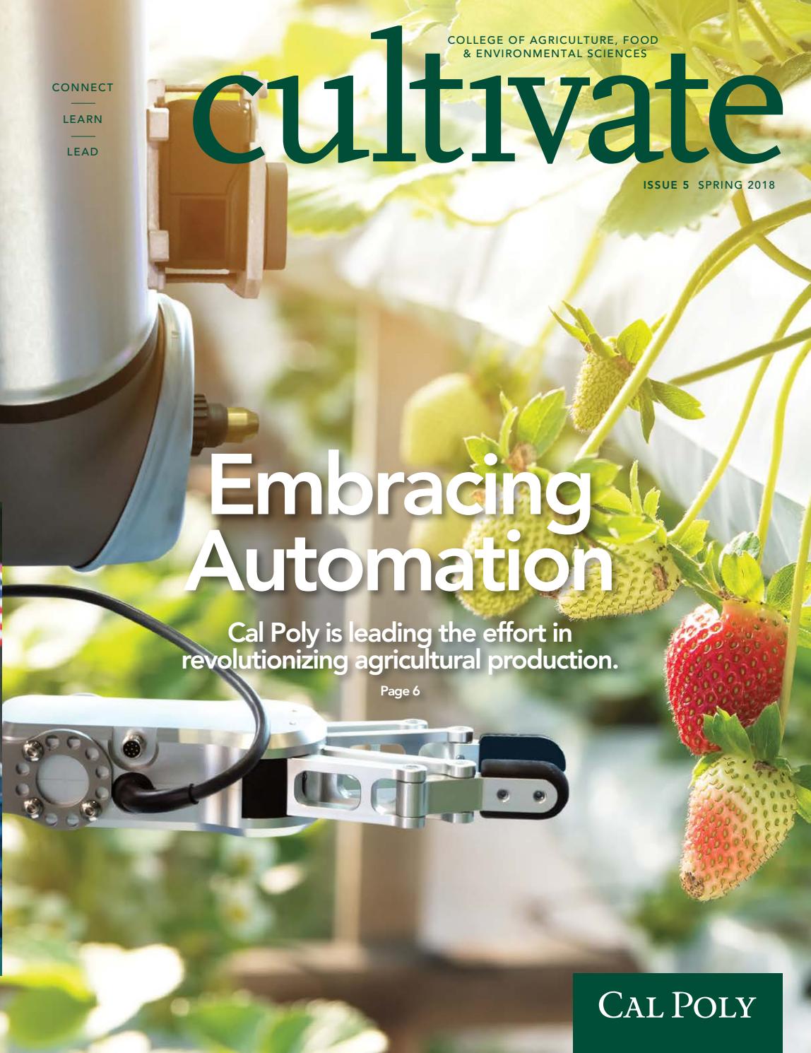 Cultivate Spring 2018 by Cal Poly College of Agriculture, Food and ...