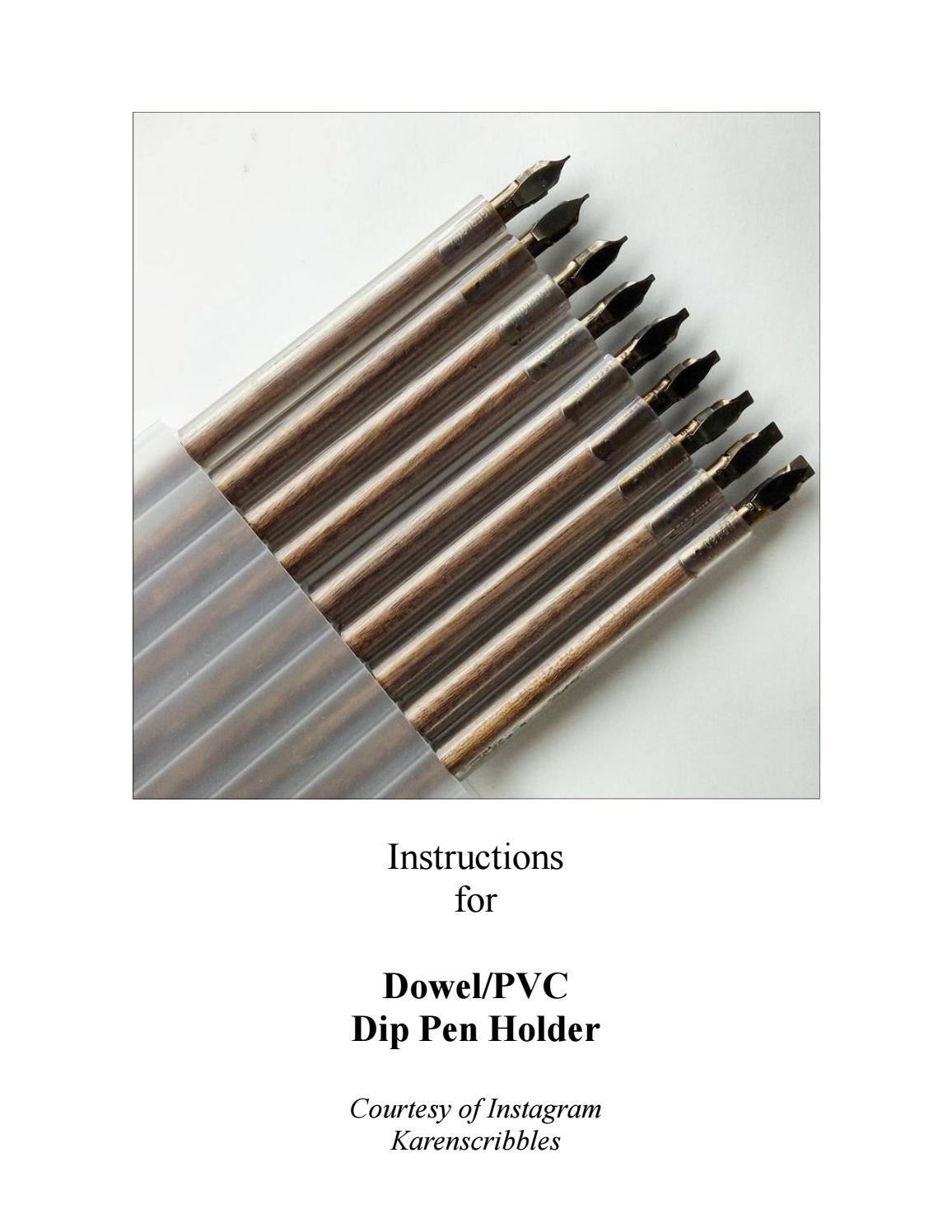 Dowel dip pen by Barbara Qualley - Issuu
