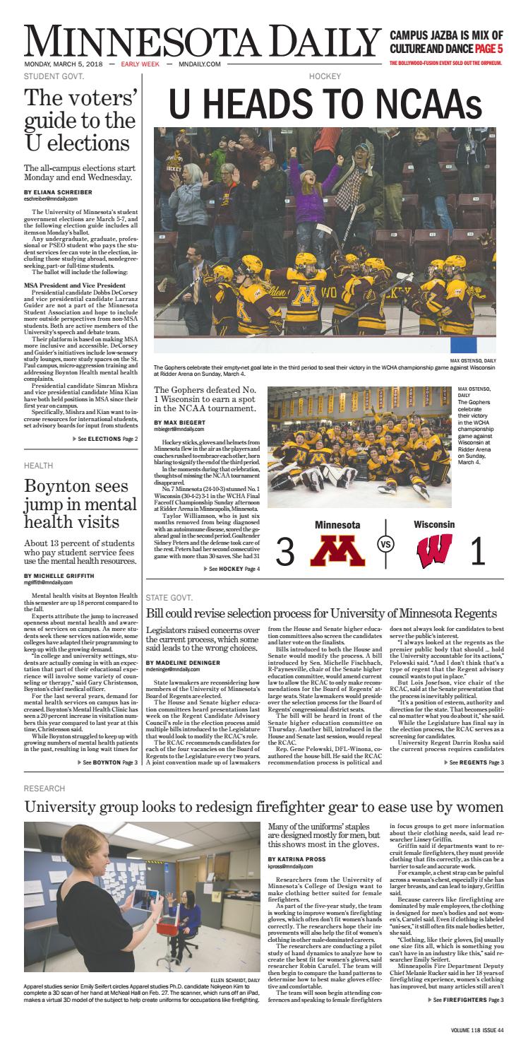 March 5, 2018 by The Minnesota Daily - Issuu