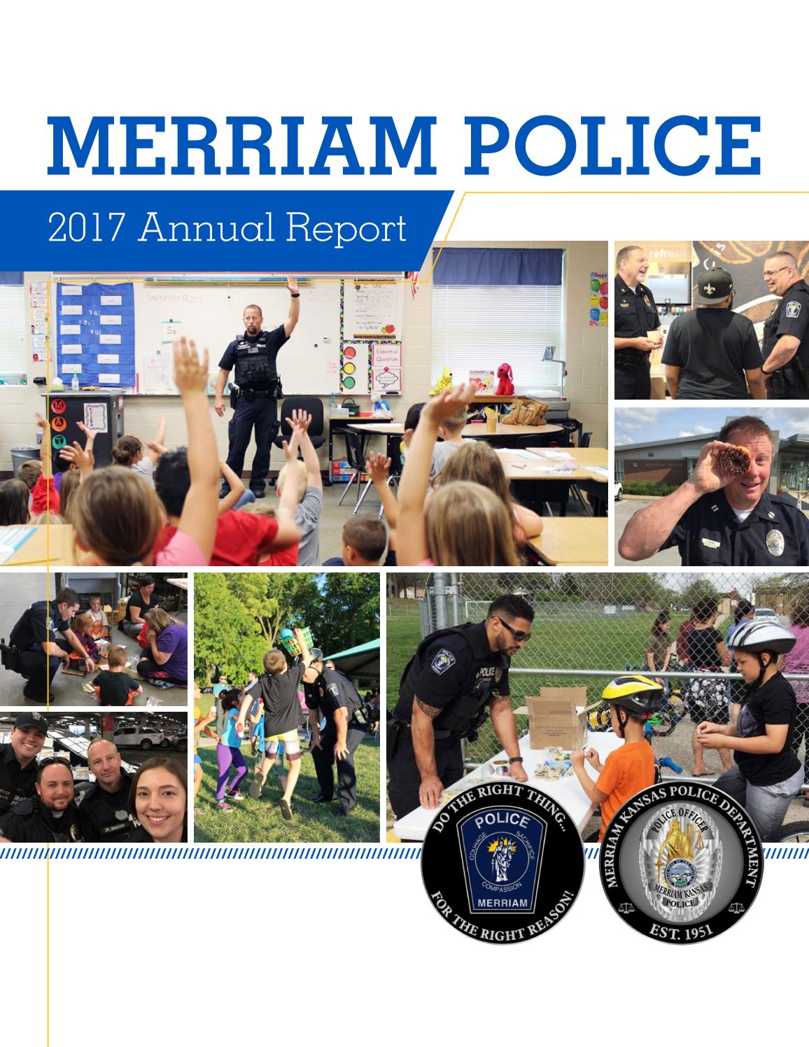 Merriam Police Annual Report, 2017 by City of Merriam, Kansas - Issuu