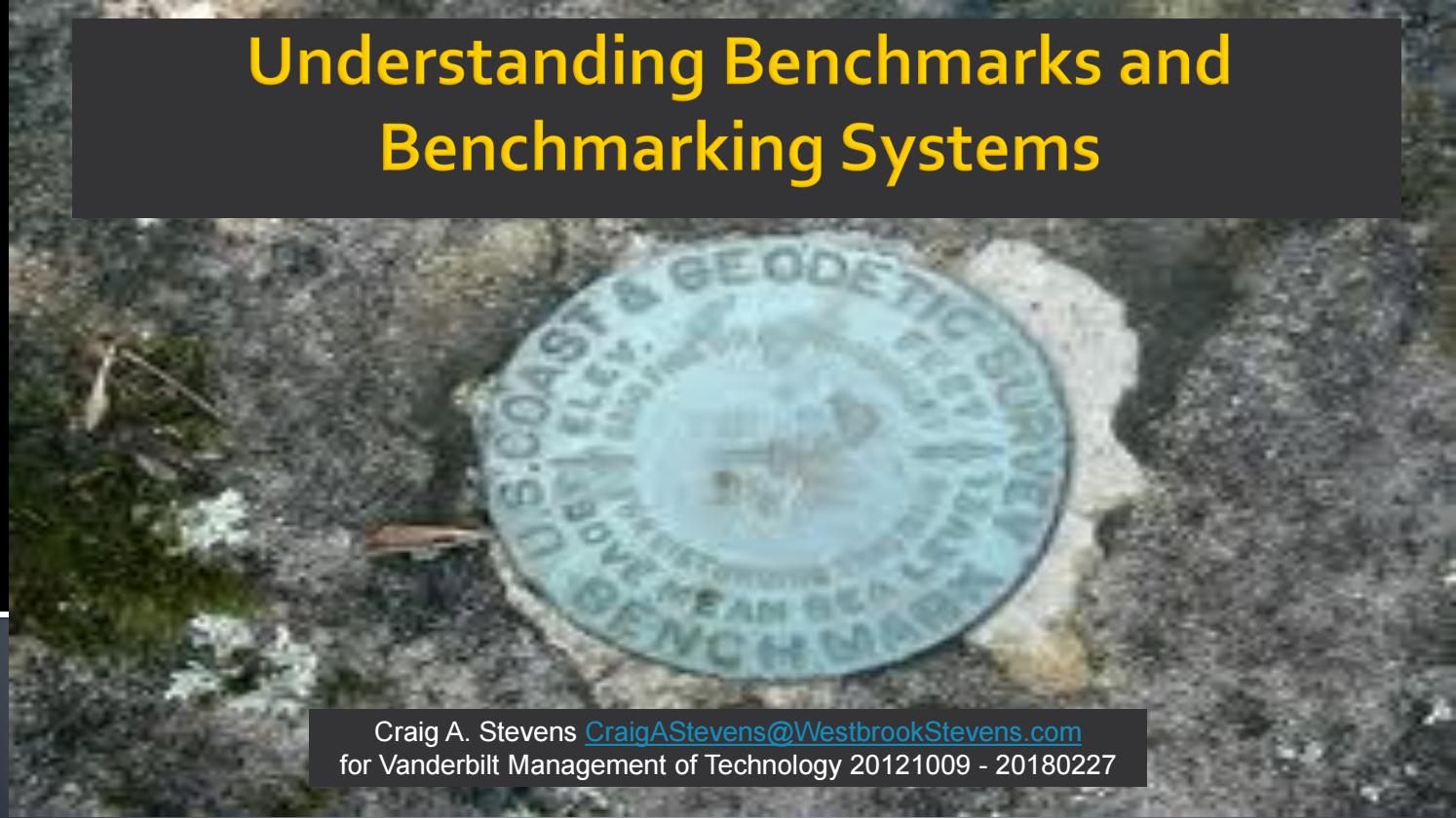 Understanding benchmarks and benchmarking systems by Craig A. Stevens ...