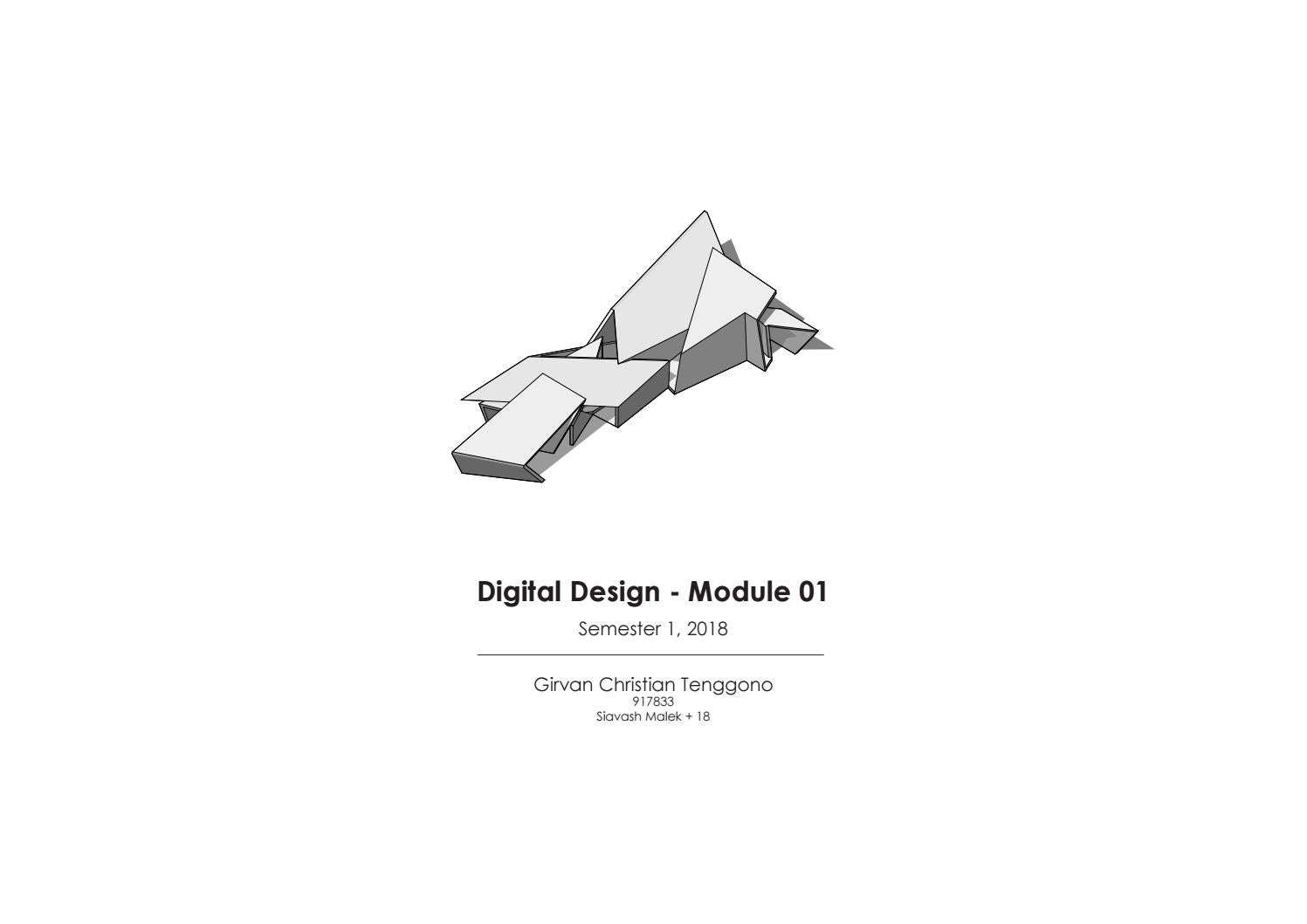 ARCH20004 Digital Design Module 1 Journal by Girvan Christian Tenggono ...