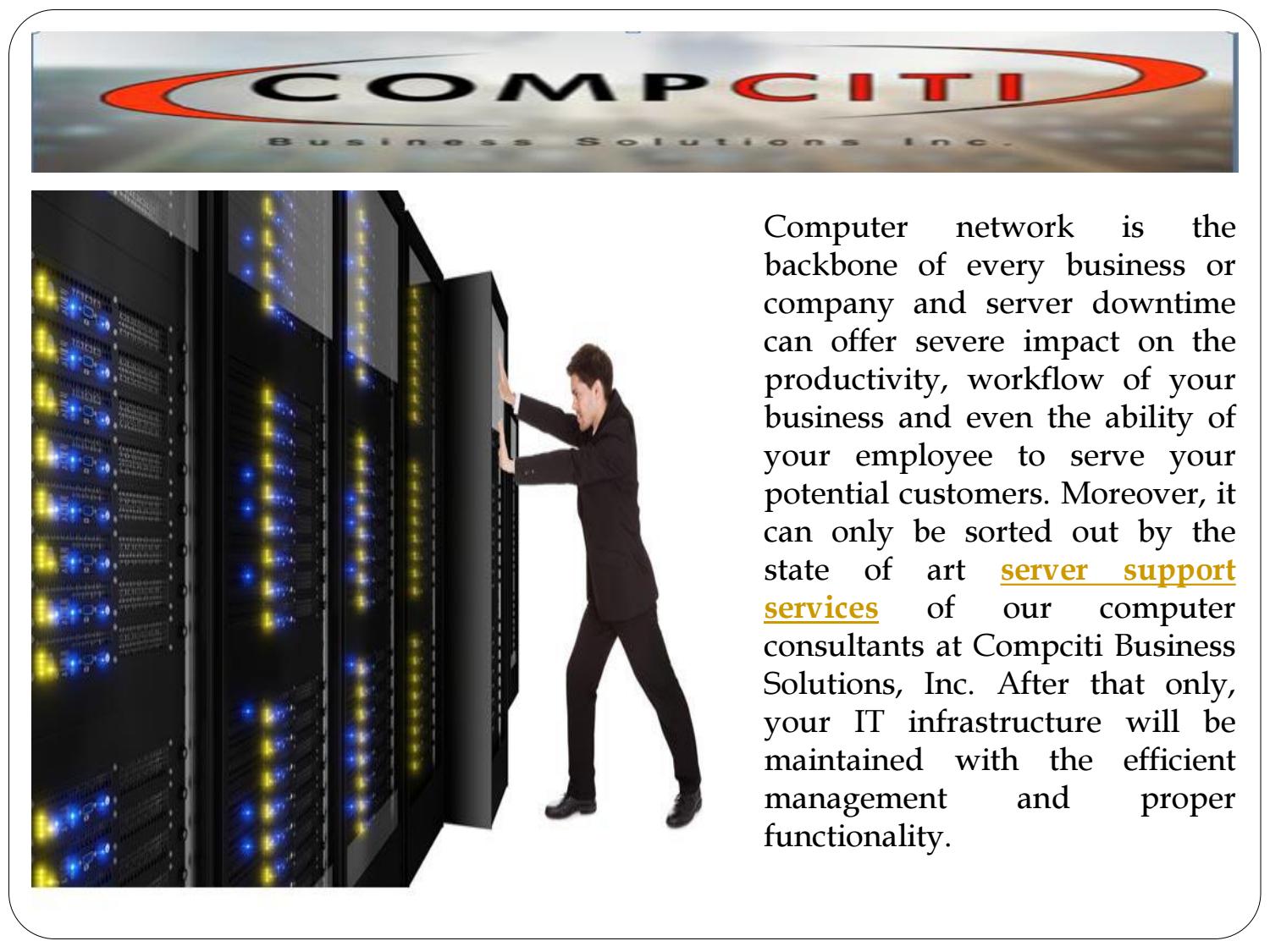 Server support service in new york by Compciti Business Solutions Inc ...