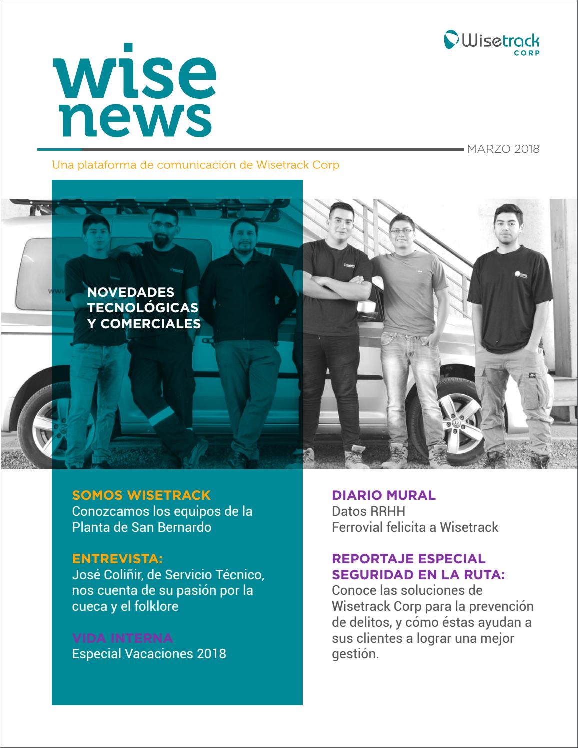 Wise News Edición N° 2 Marzo 2018 Wisetrack Corp by Wise News - Issuu