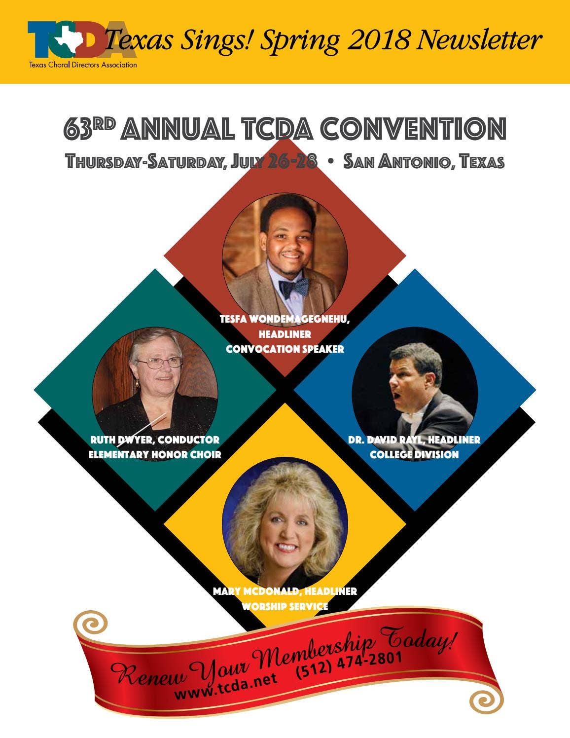 TCDA Spring 2018 Newsletter by Texas Choral Directors Association - Issuu