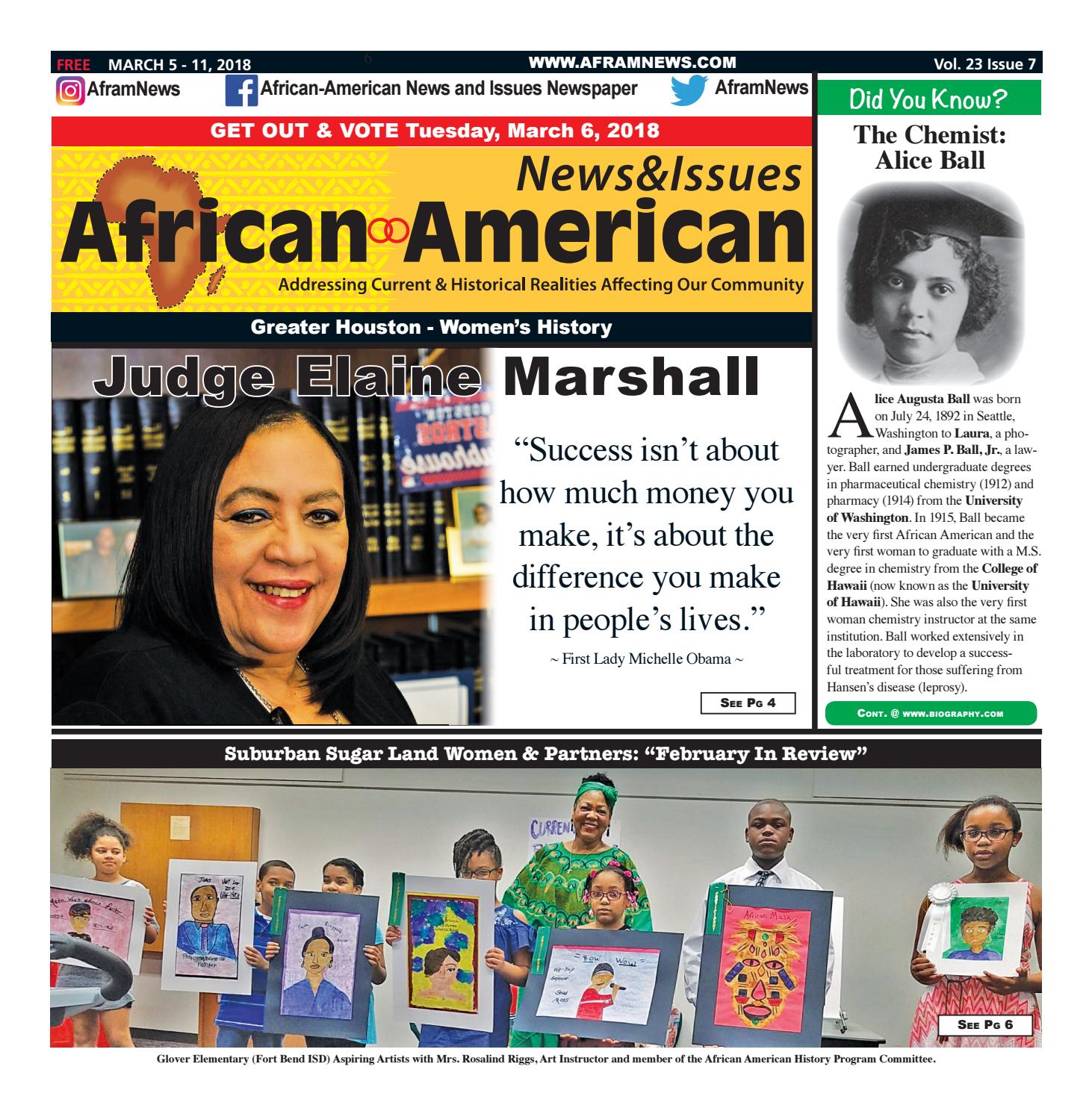 African-American News&Issues Vol. 23 Issue 7 (March 5 - 11, 2018) HOU ...