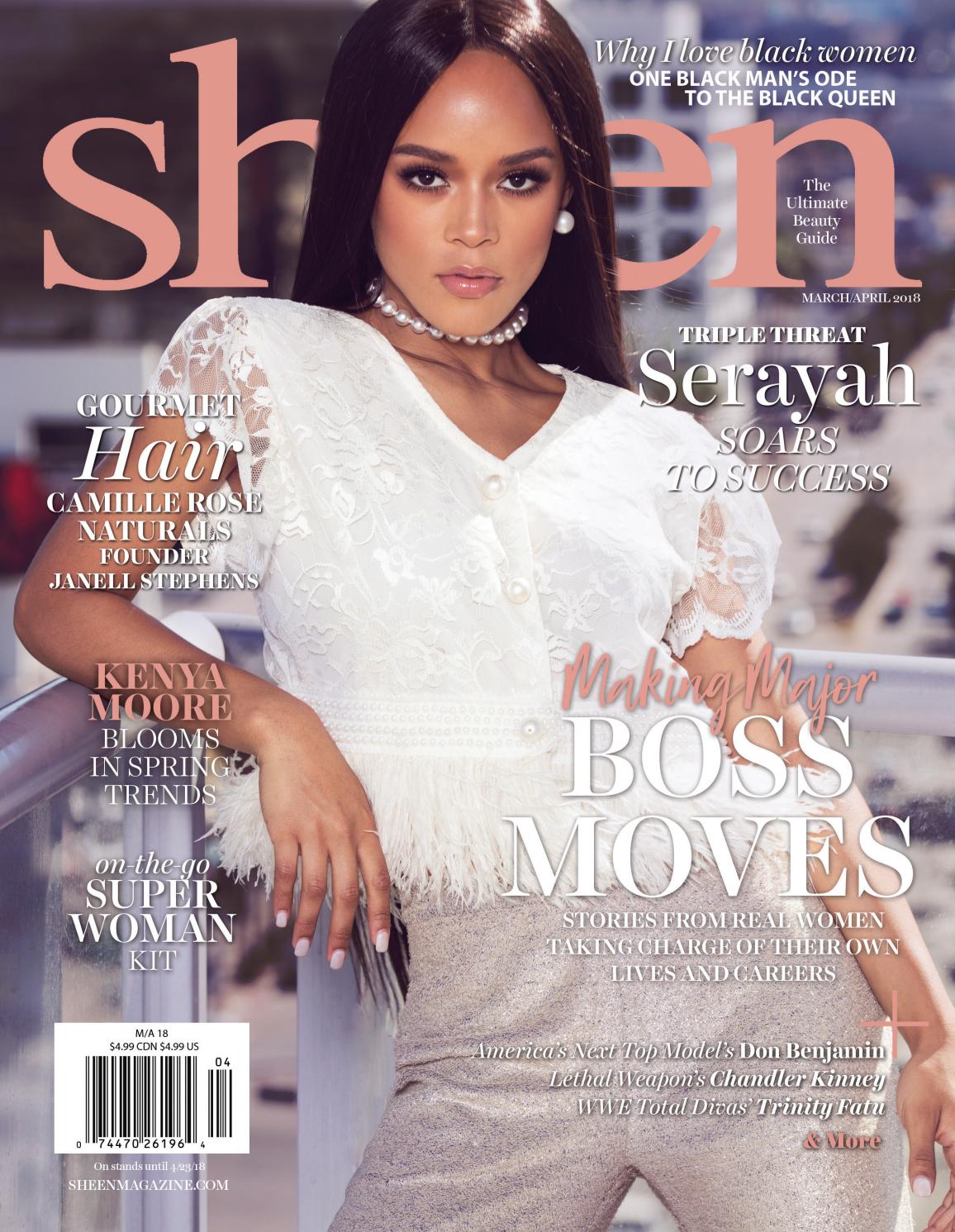 TRIPLE THREAT ACTRESS, SERAYAH, GRACES THE COVER OF SHEEN MAGAZINE by ...