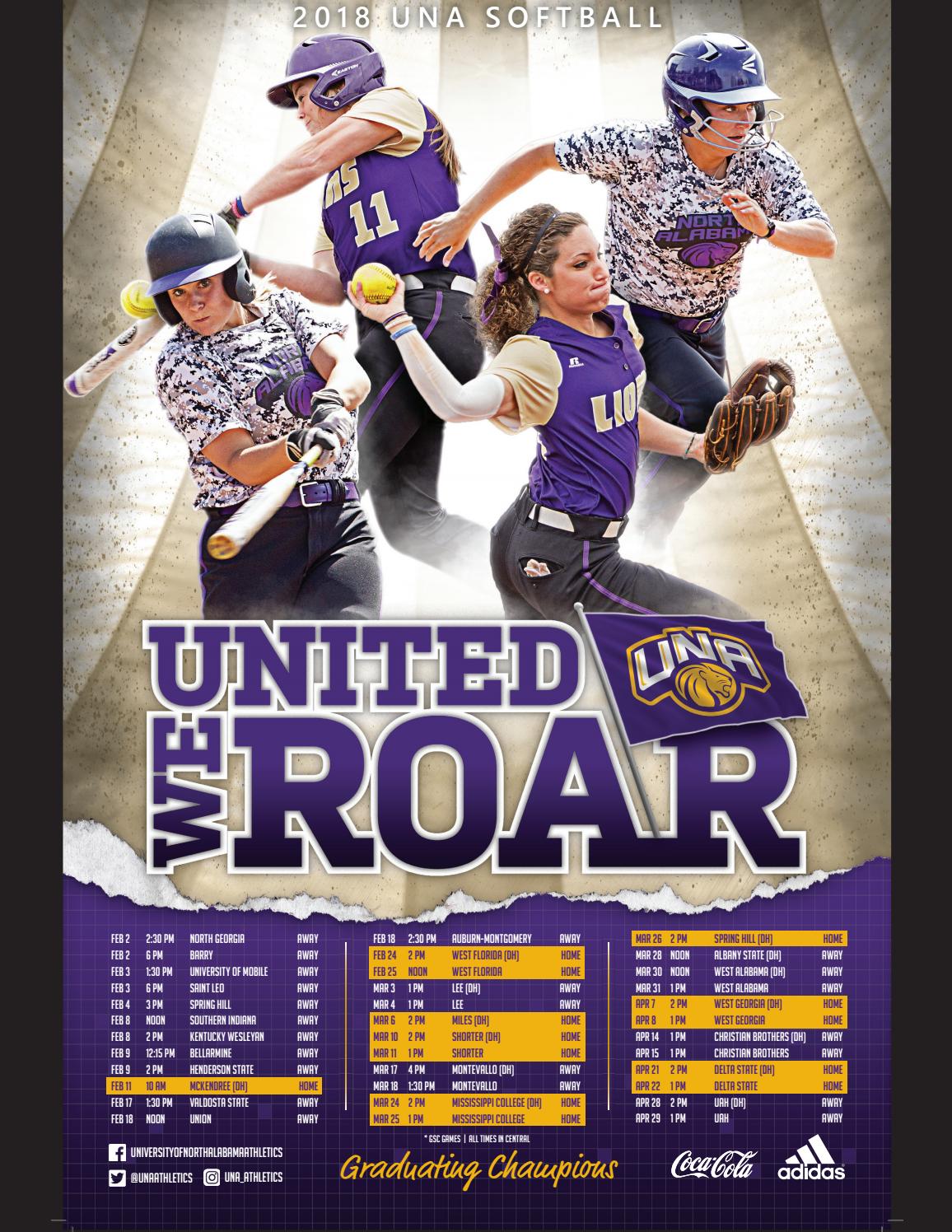 2018 UNA Softball Media Guide by University of North Alabama Athletics ...