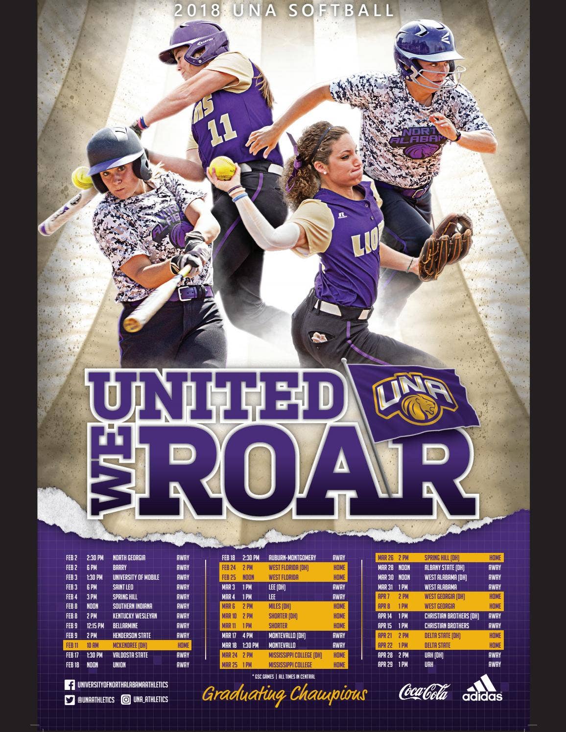 2018 UNA Softball Media Guide by University of North Alabama Athletics ...