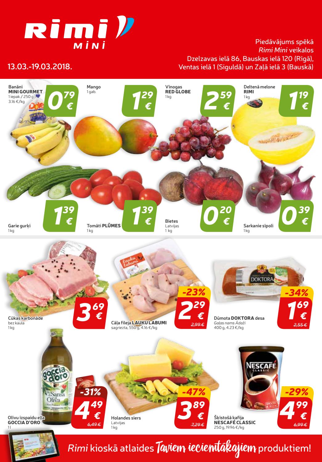 Rimi Mini piedāvājums Siguldā, Bauskā, Rīgā, Bauskas ielā un Dzelzavas ...