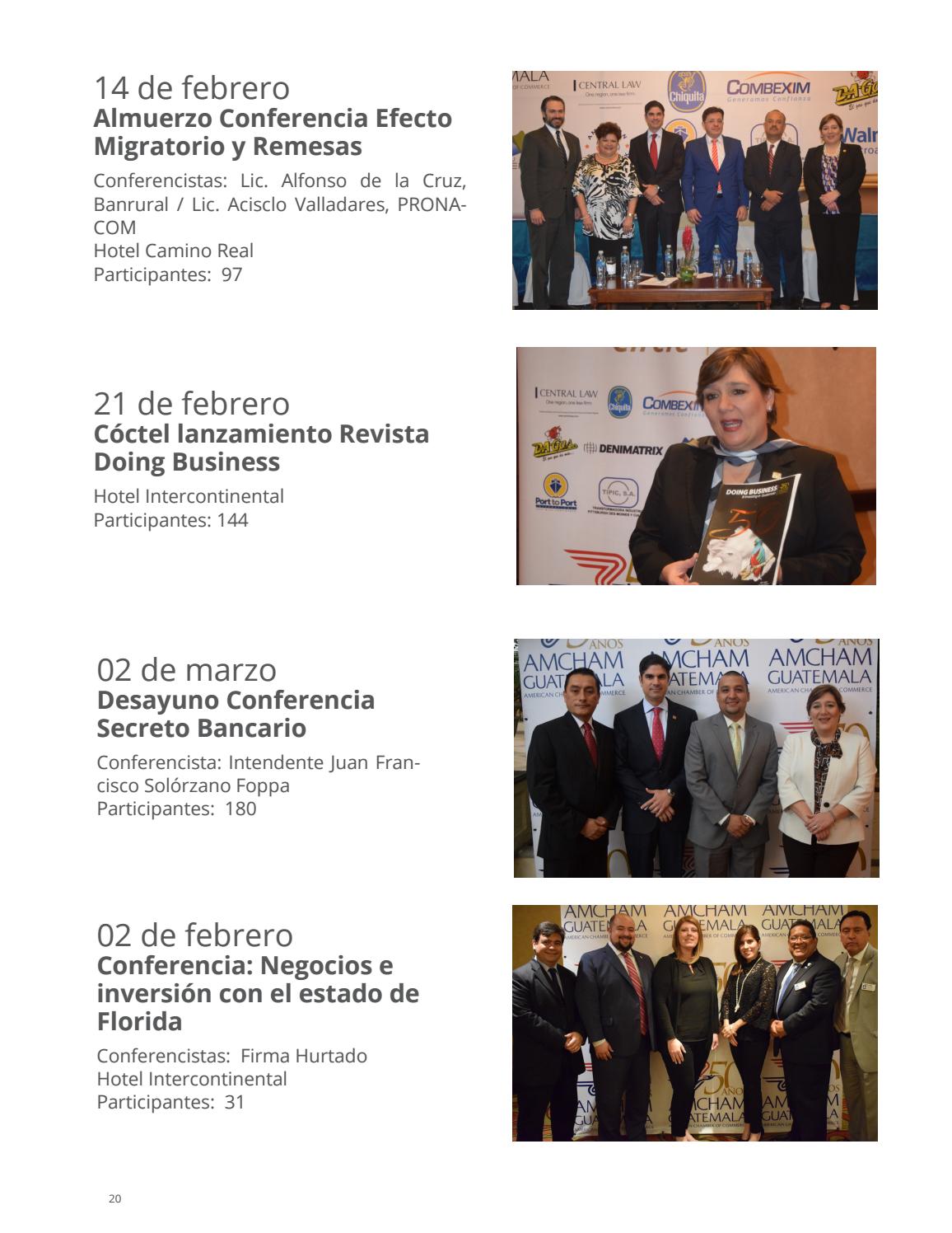 AmCham Guatemala Memoria de Labores 2017 by AmCham Guatemala - Issuu