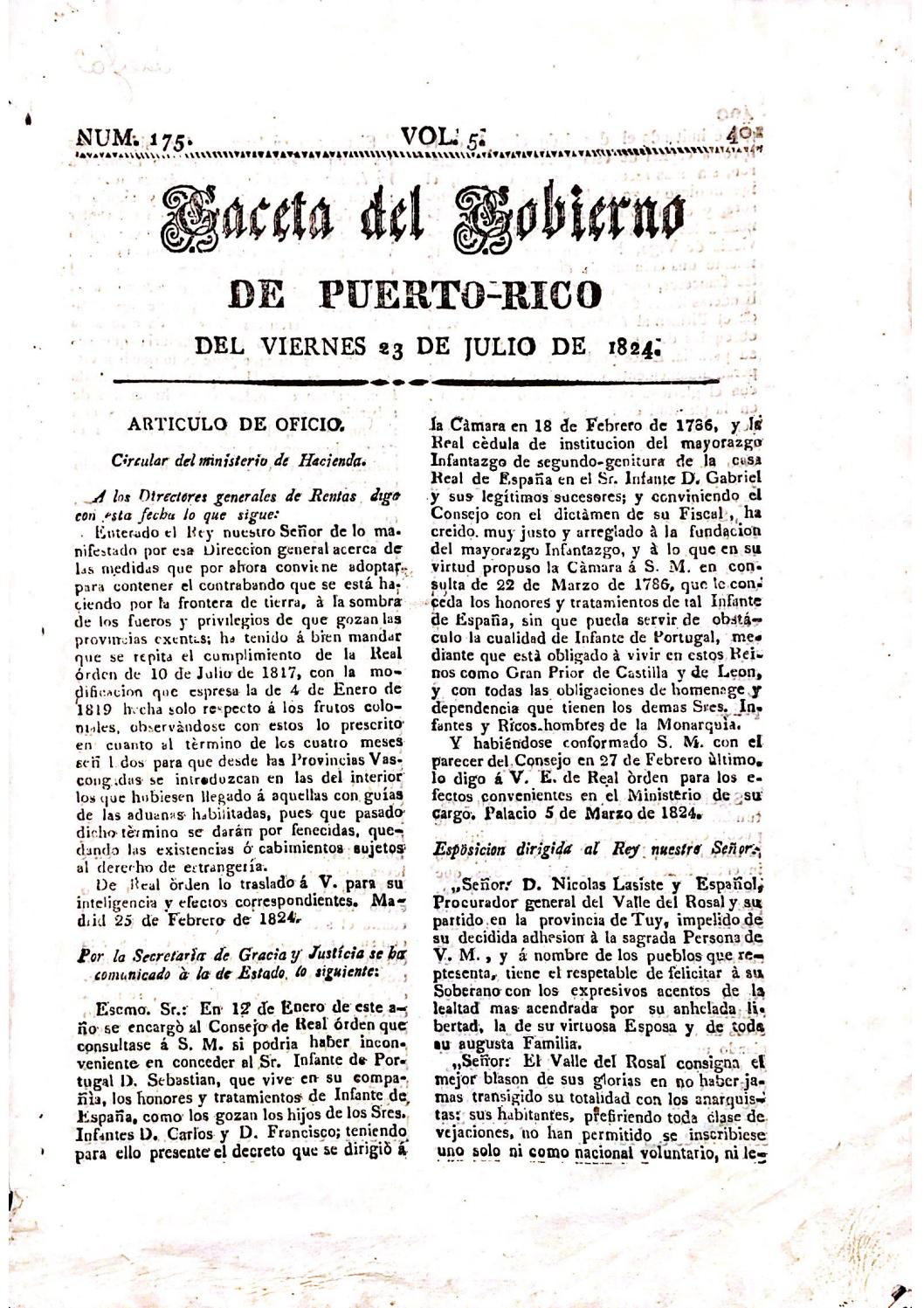 La Gaceta de Puerto Rico by La Colección Puertorriqueña - Issuu