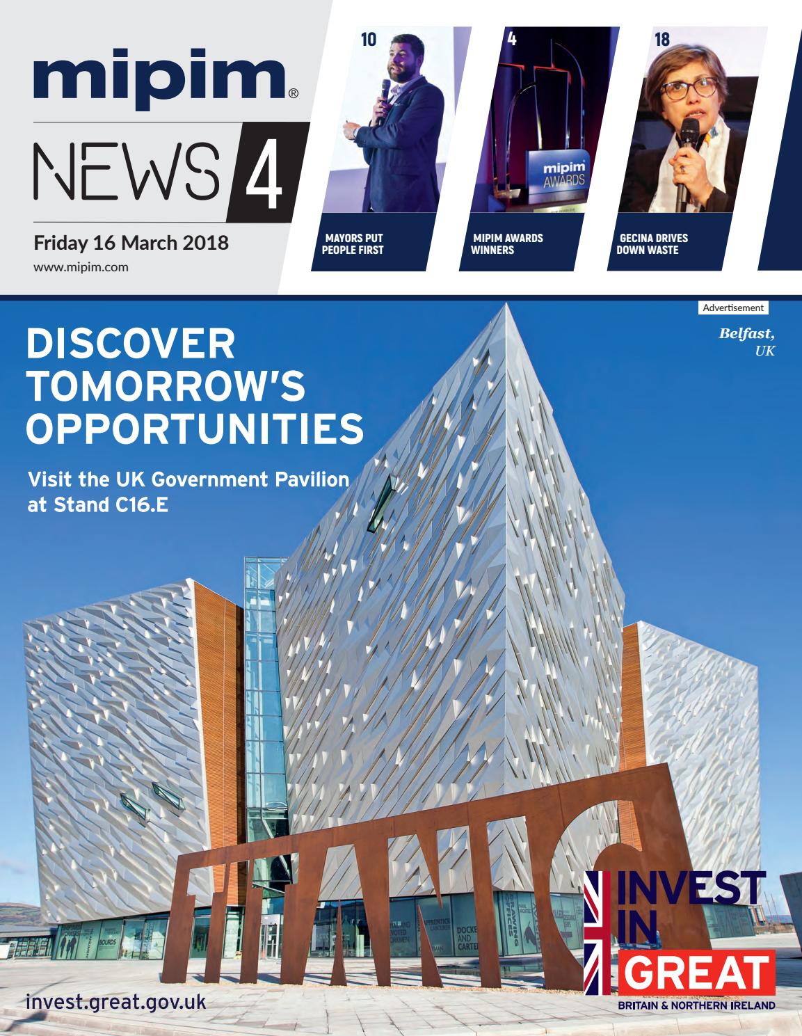 Mipim 2018 news 4 by RX REAL ESTATE SHOWS - Issuu