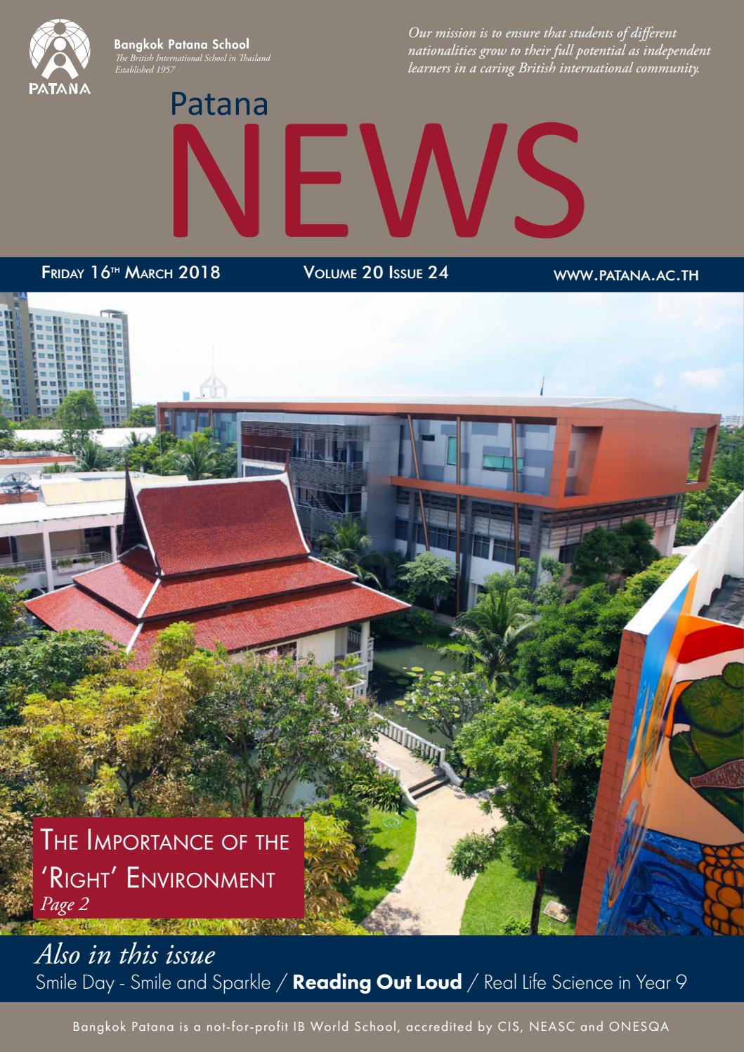 Patana News Volume 20 Issue 24 by Bangkok Patana School - Issuu